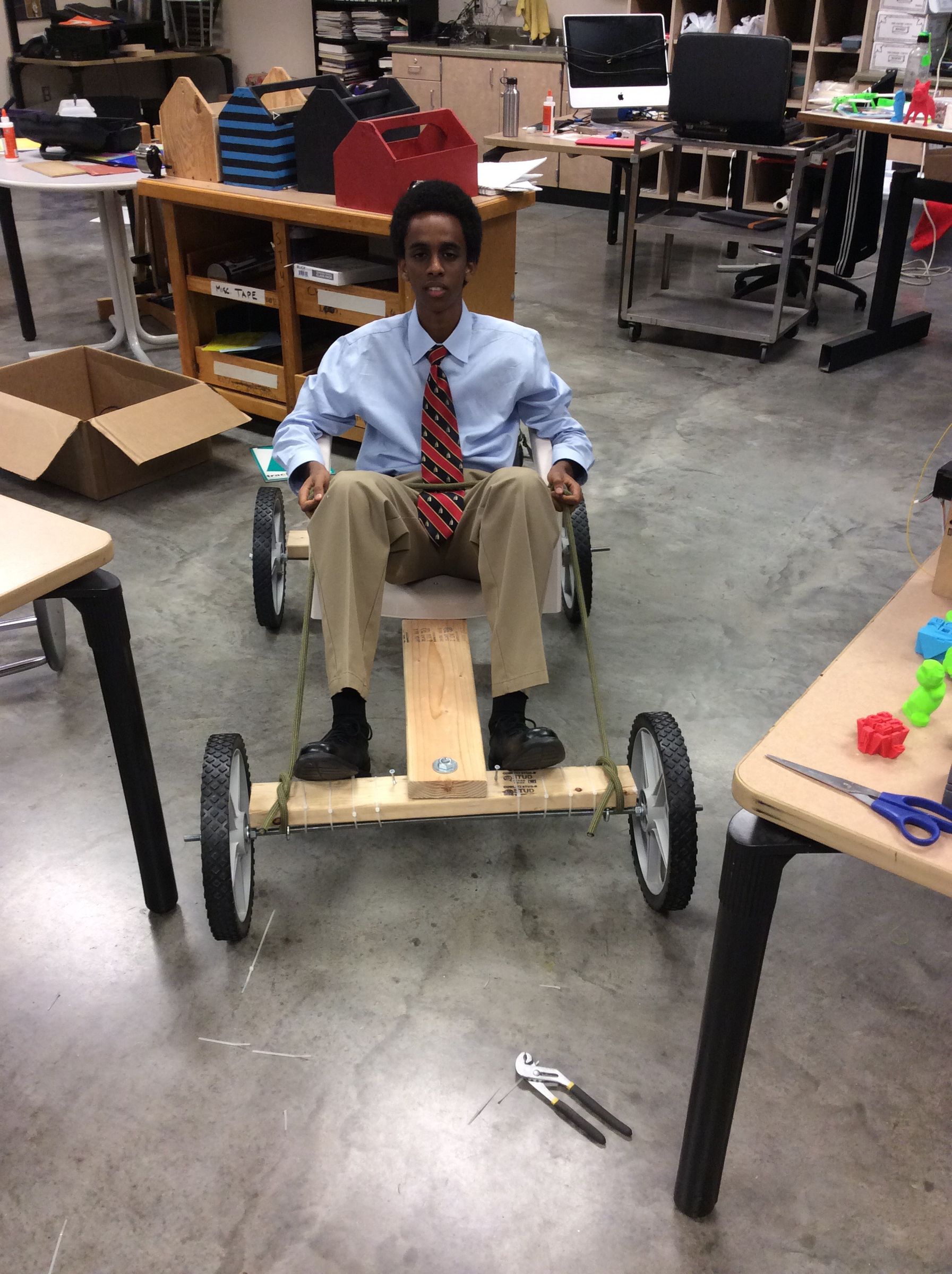 Simple Wooden Go-Kart- Materials : 4 Steps - Instructables