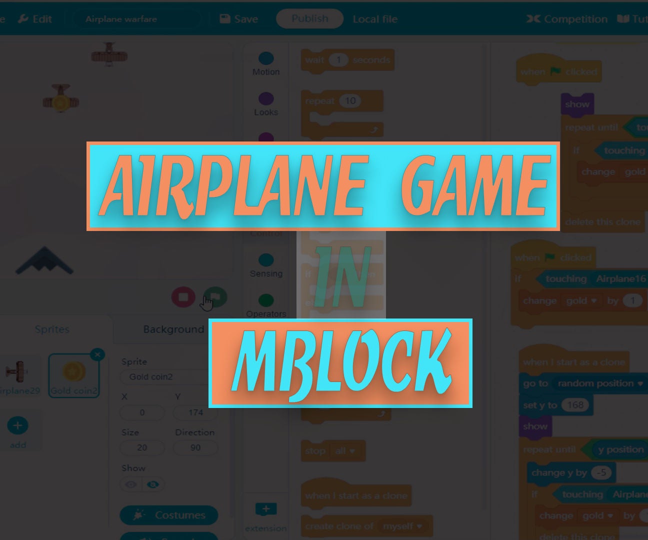 Airplane Warfare Game in MBlock : 8 Steps - Instructables