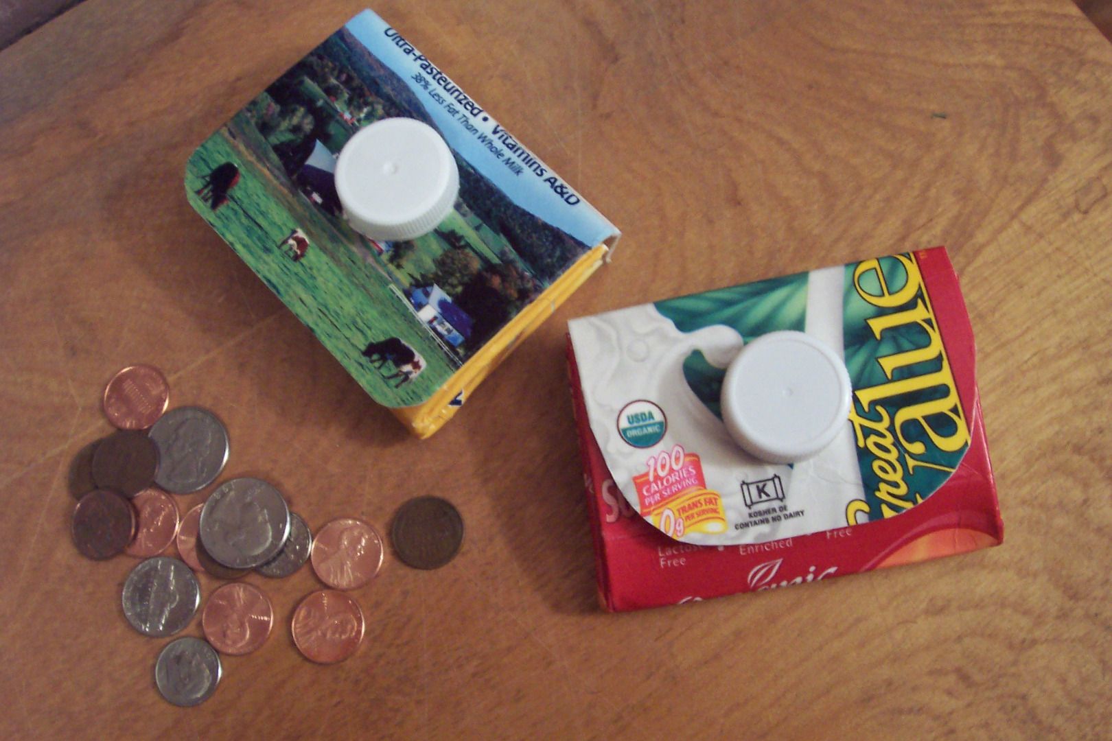 Milk Carton Wallet Template
