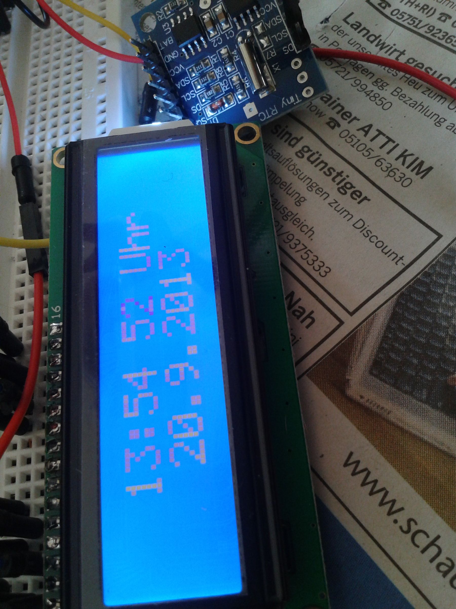 Clock ,RTC DS1307 SET AND SHOW THE TIME ON YOUR LCD. : 5 Steps ...