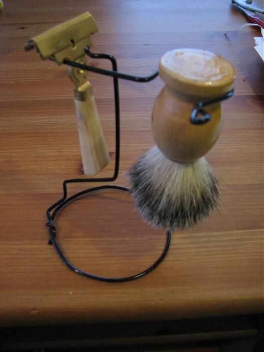 Make Your Own Razor and Shaving Brush Stand : 7 Steps (with Pictures ...