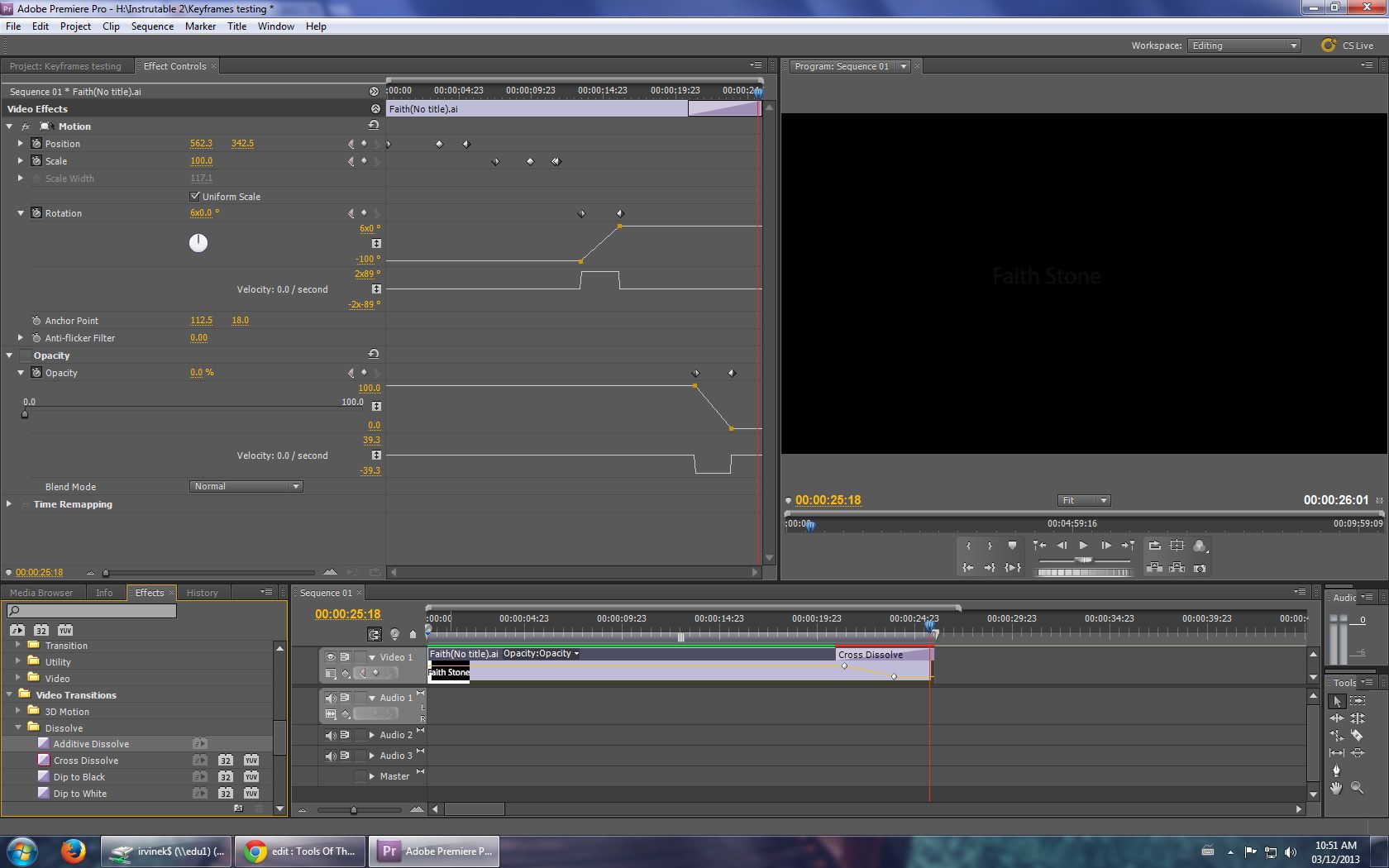 Tools of the Program: Adobe Premier ( Video Effect: Keyframes) : 4 Steps - Instructables