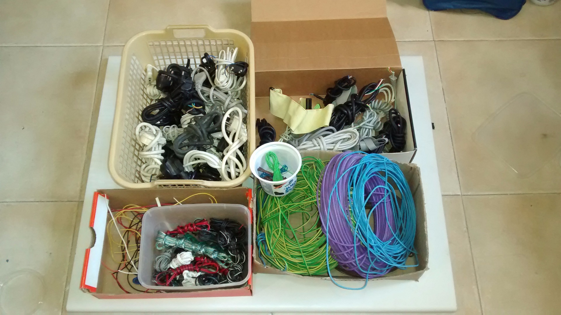 How I Organize My Wire Collection (& Where Each Type Was Salvaged) : 7 ...