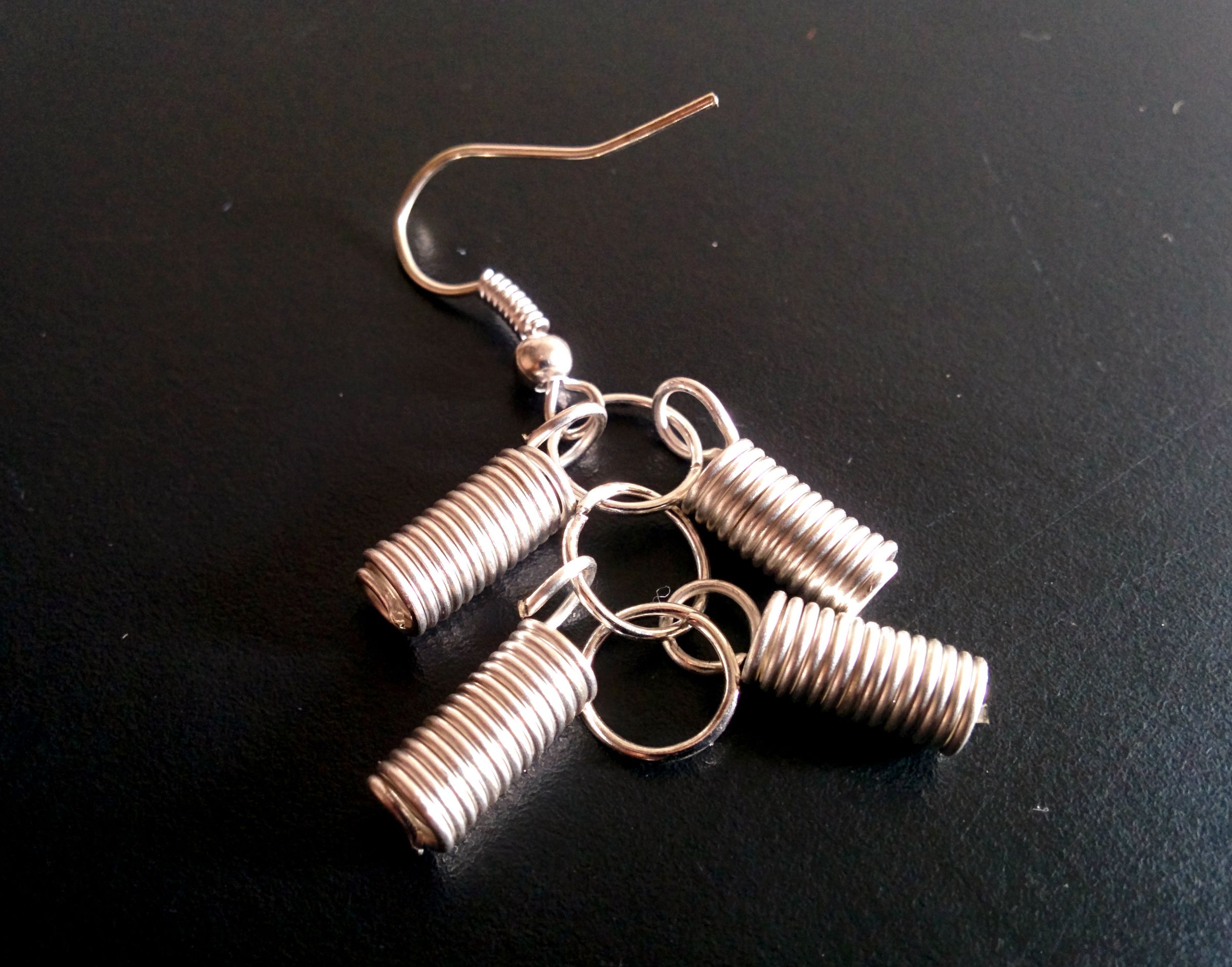 How to Create Cluster Earring Using Wire Coils : 4 Steps (with Pictures ...