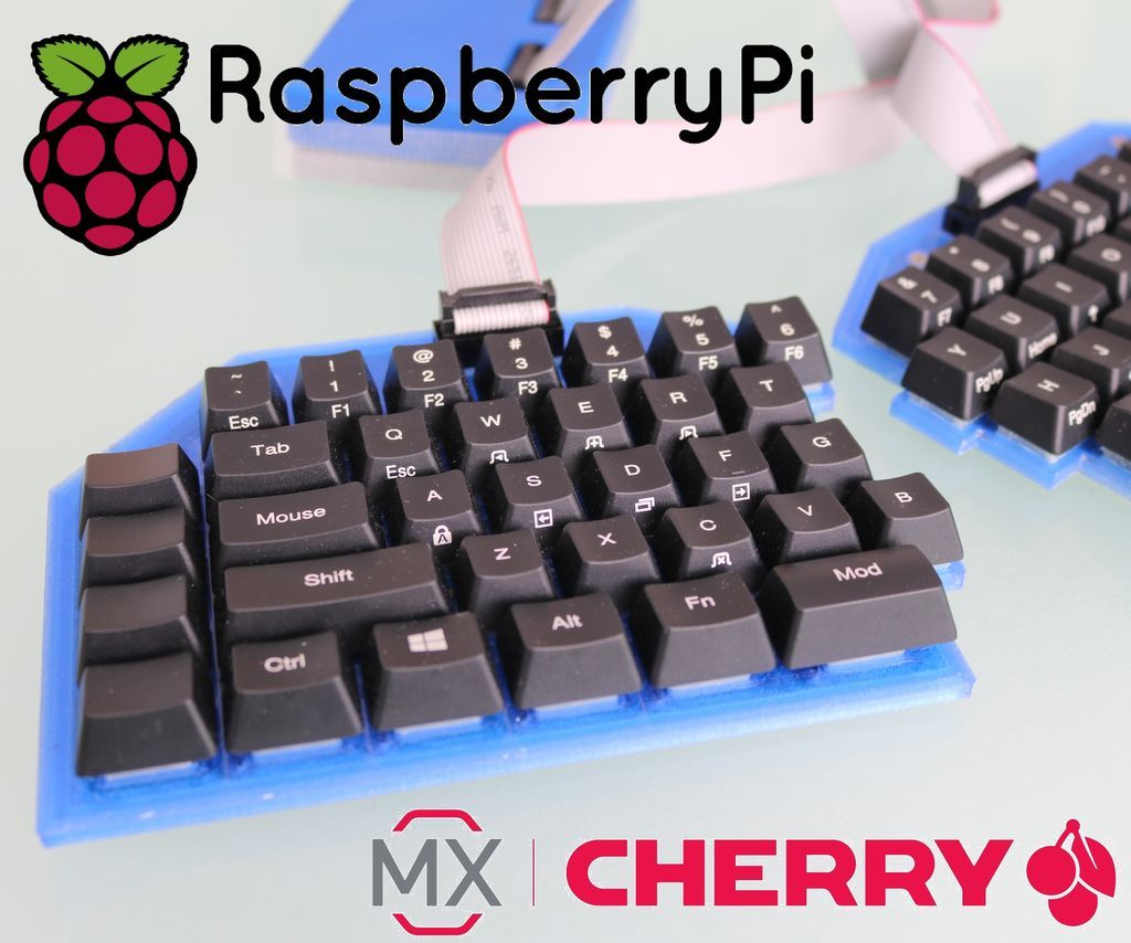 Cherry Pi Split Mechanical Keyboard | Trybotics