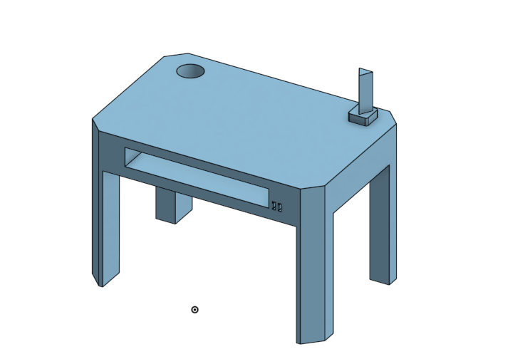 Design for DIY 3-D Printed Miniature Desk and Lamp : 9 Steps ...