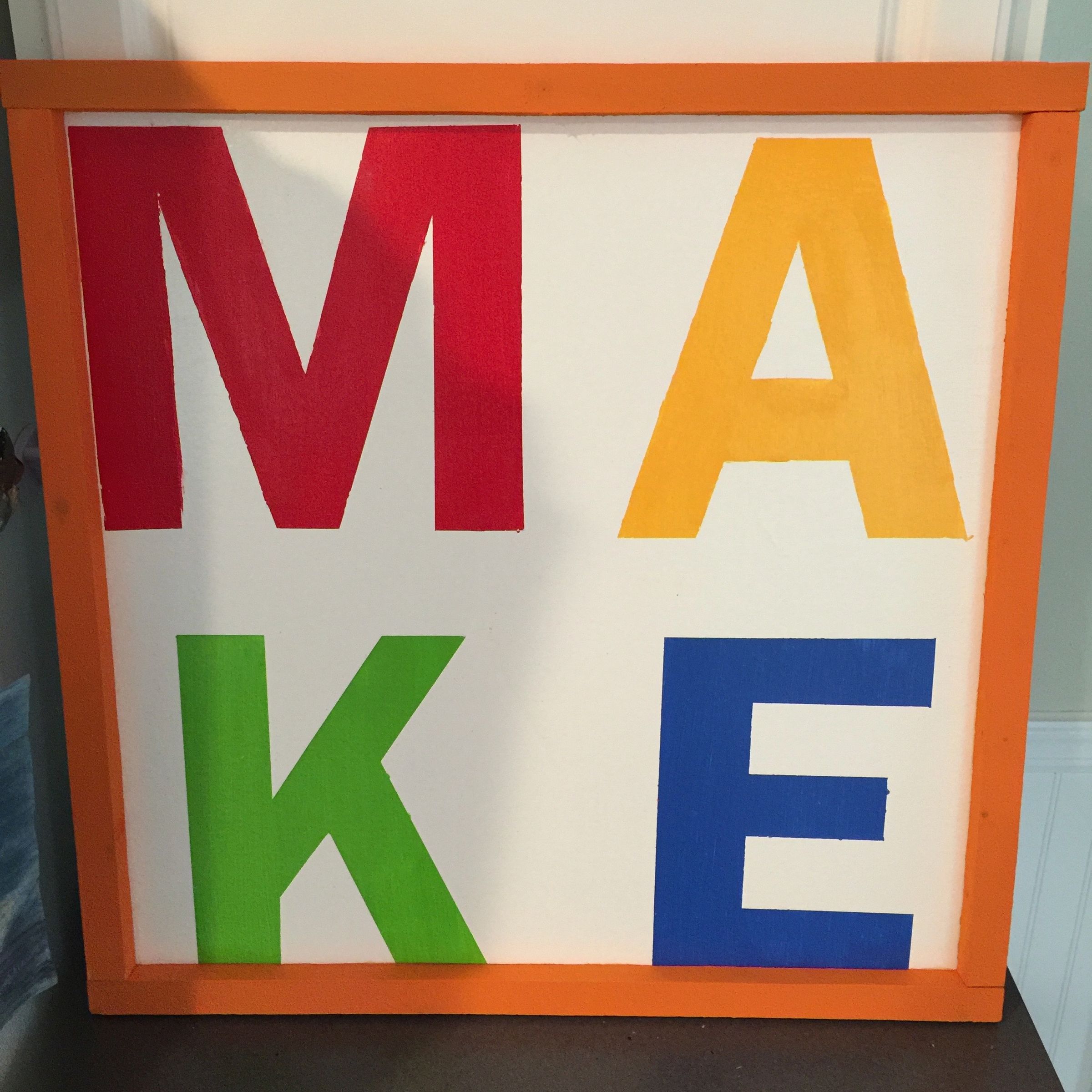 Easy Wooden Sign for Makerspace or Work Studio : 10 Steps (with ...