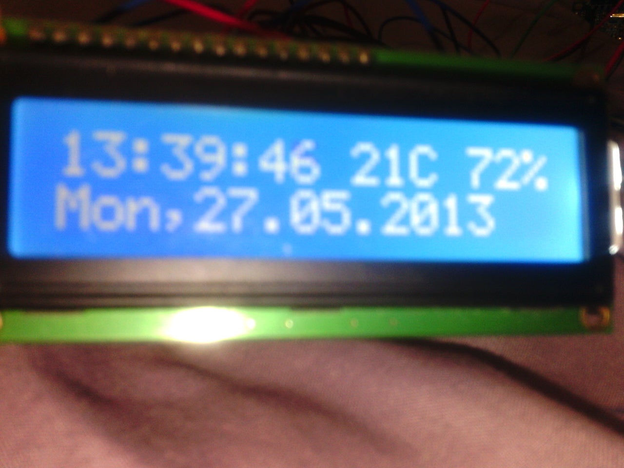 Weekend Project Clock Date Thermometer and Humidity With Arduino Mega ...