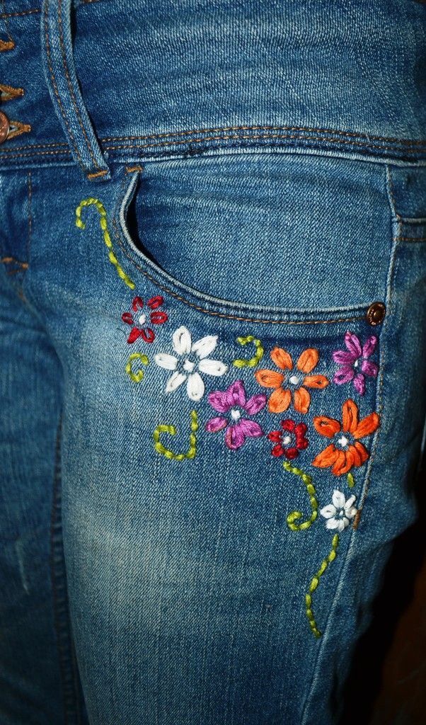 Upcycled Embroidered Jeans : 6 Steps (with Pictures) - Instructables