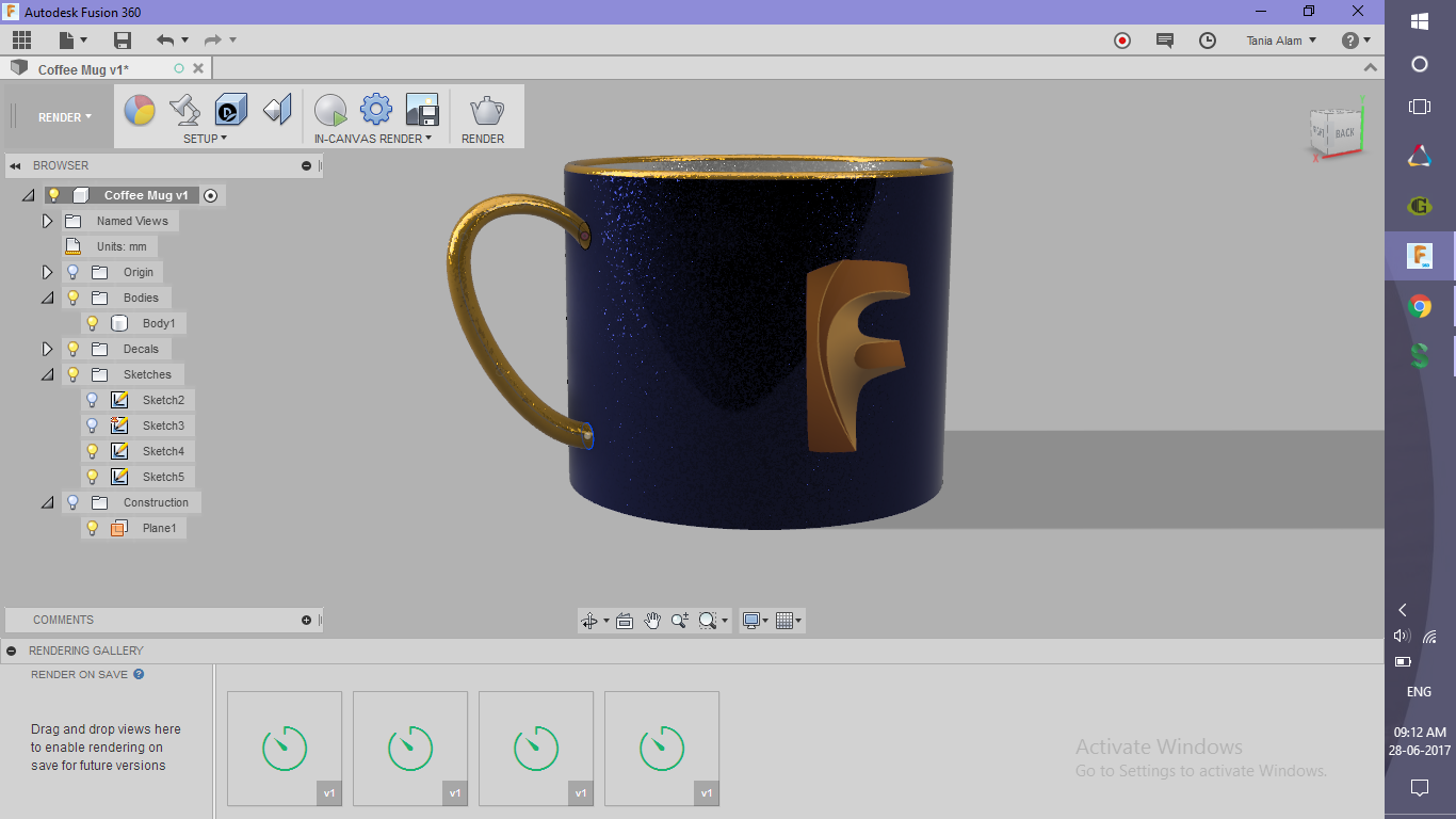 Creating a Coffee Mug Using Fusion 360: One of the Simplest Things to ...