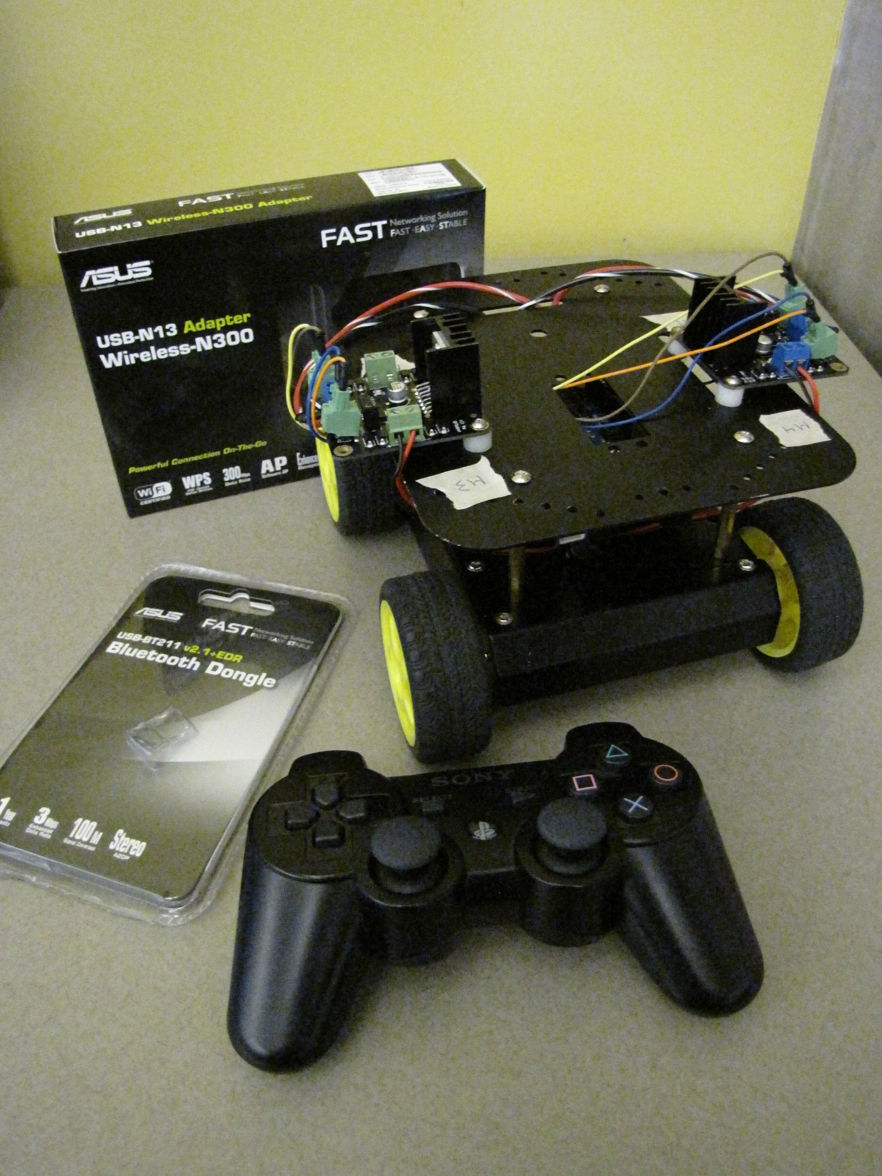 Robot Driven by PS3 Controller Through Arduino and Wifi Shield : 16 ...