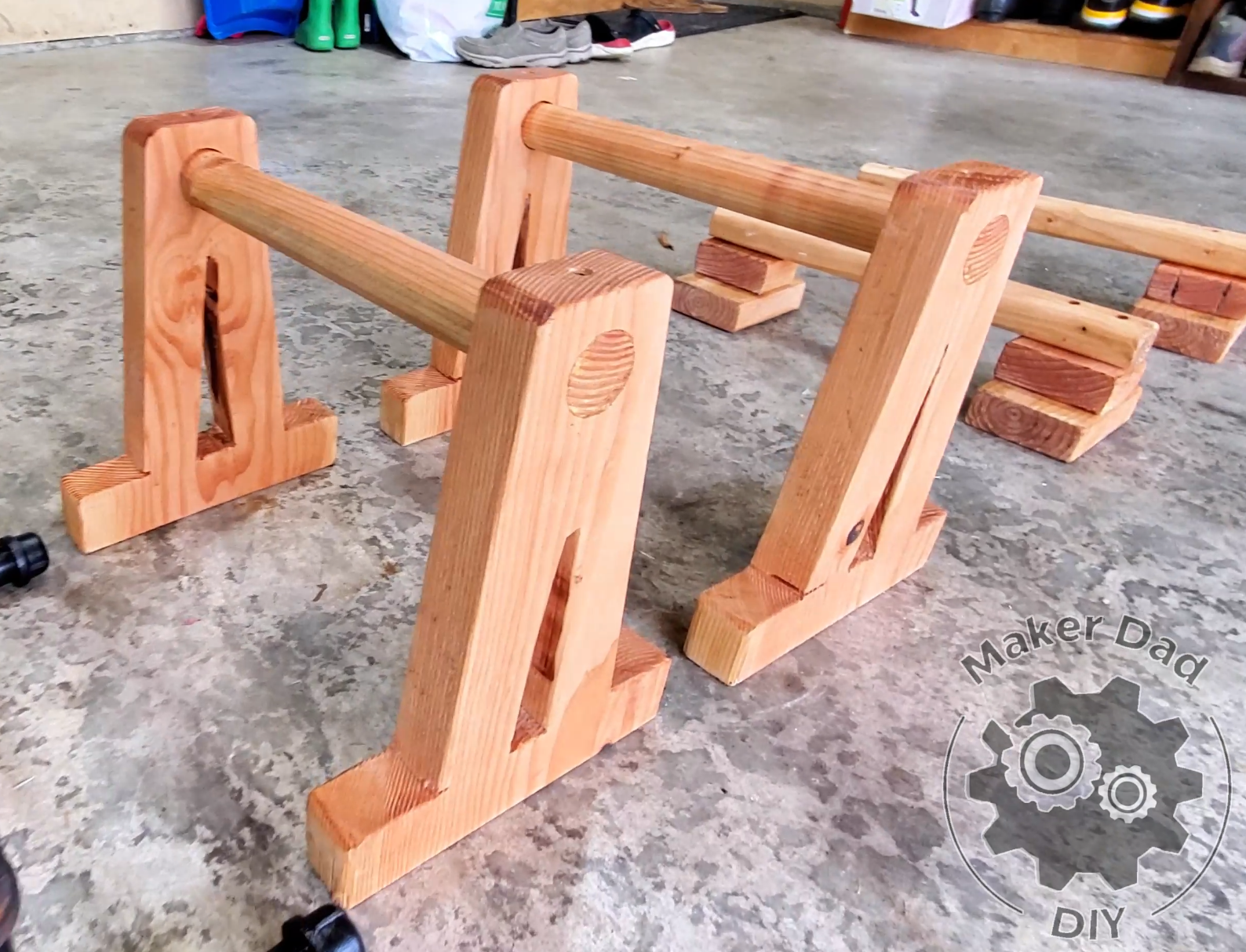 How to Make Calisthenics Wood Parallettes Bars (Push Up/Dip/L Sit ...