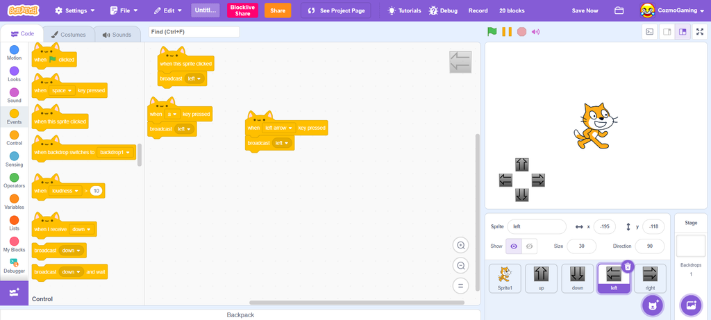 How to Make Basic Controls on Scratch : 12 Steps - Instructables