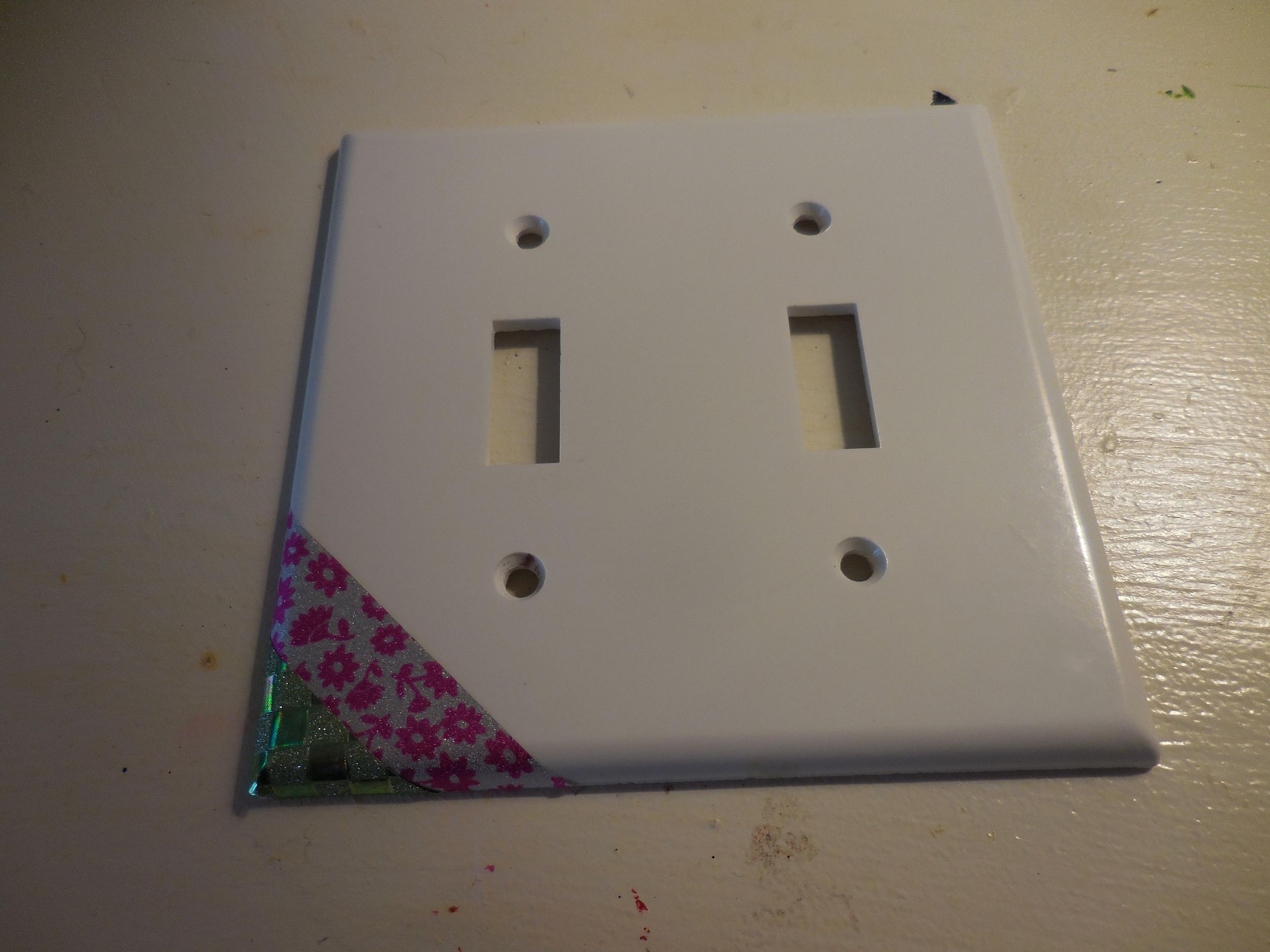 Washi Tape Covered Light Switch Plate : 3 Steps - Instructables