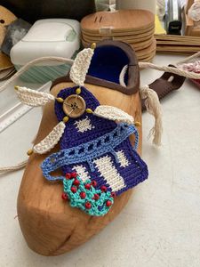 Bag Made of a Wooden Clog With Crocheted Mill : 7 Steps (with Pictures ...