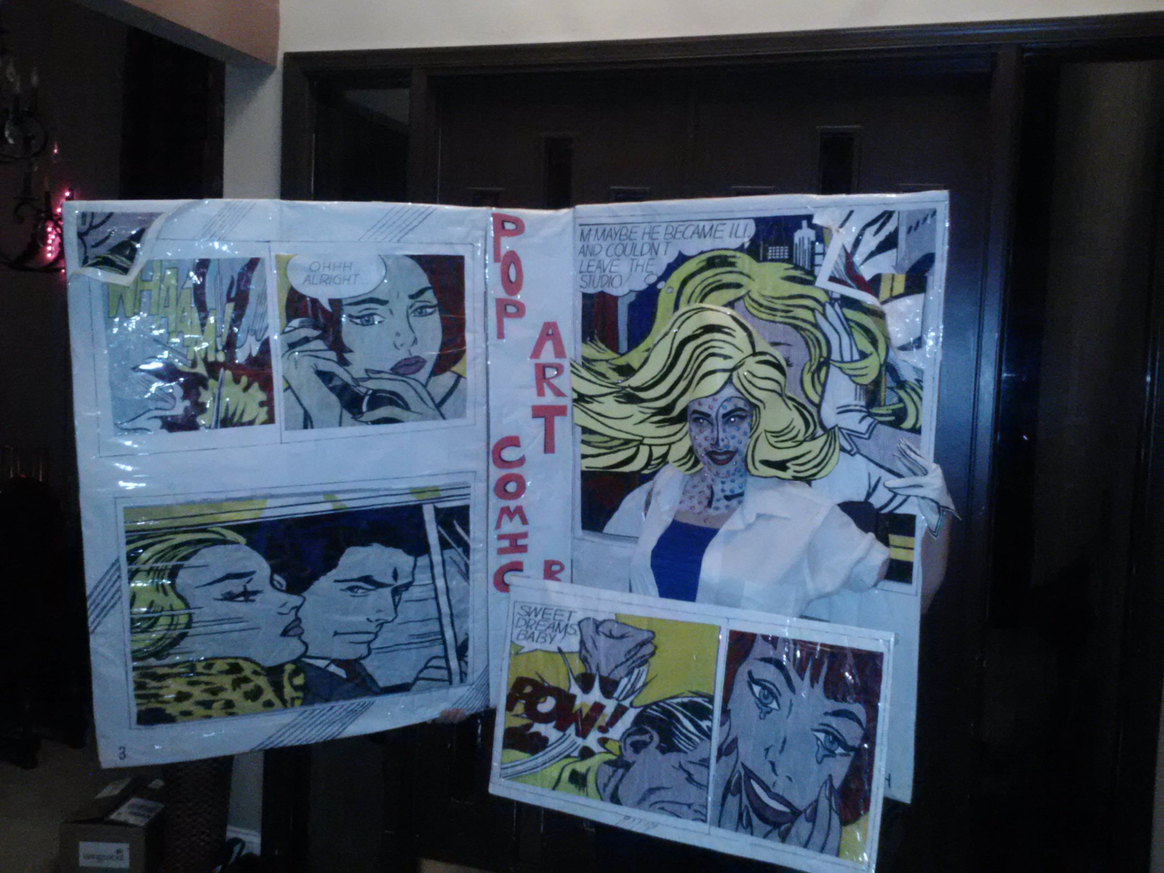 How to Make a Homemade " Walking Comic Book" Costume : 6 Steps ...