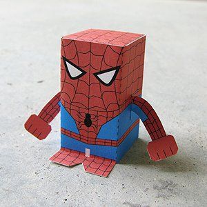 Paper Craft Spiderman Box Figure! - Instructables