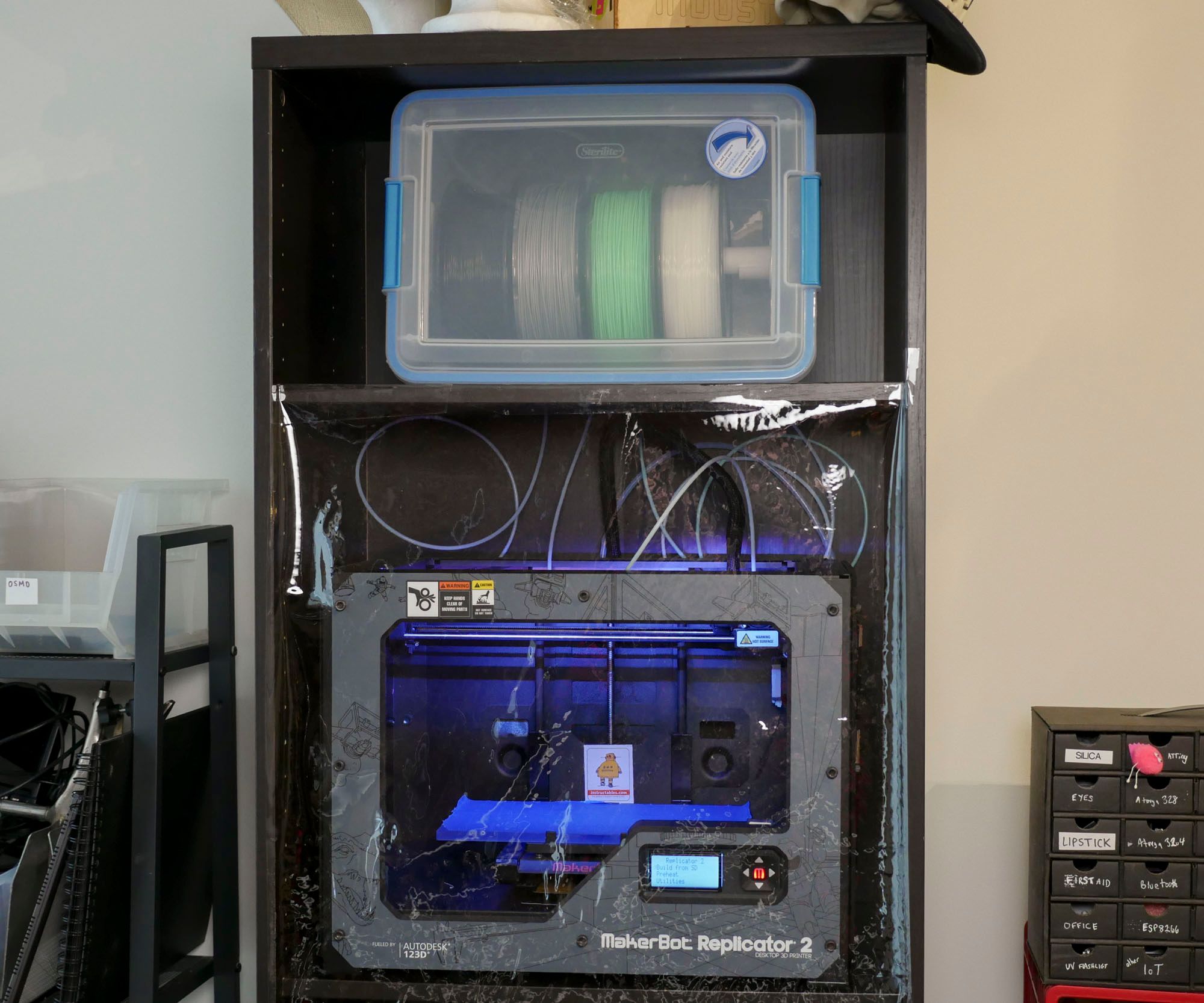 3D Printer Filament Dry Box : 5 Steps (with Pictures) - Instructables