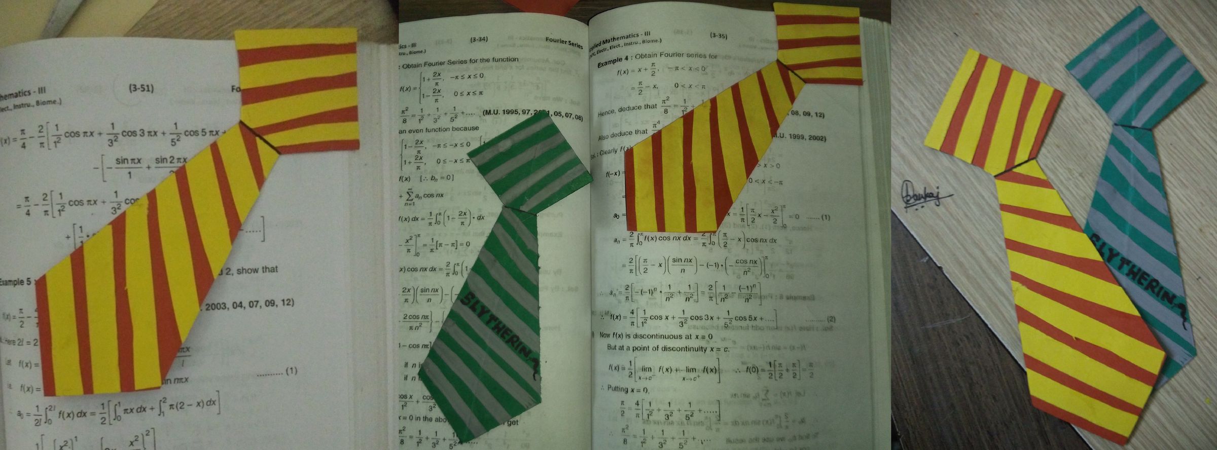 DIY HOGWARTS UNIFORM TIES CORNER BOOKMARK : 11 Steps (with Pictures ...