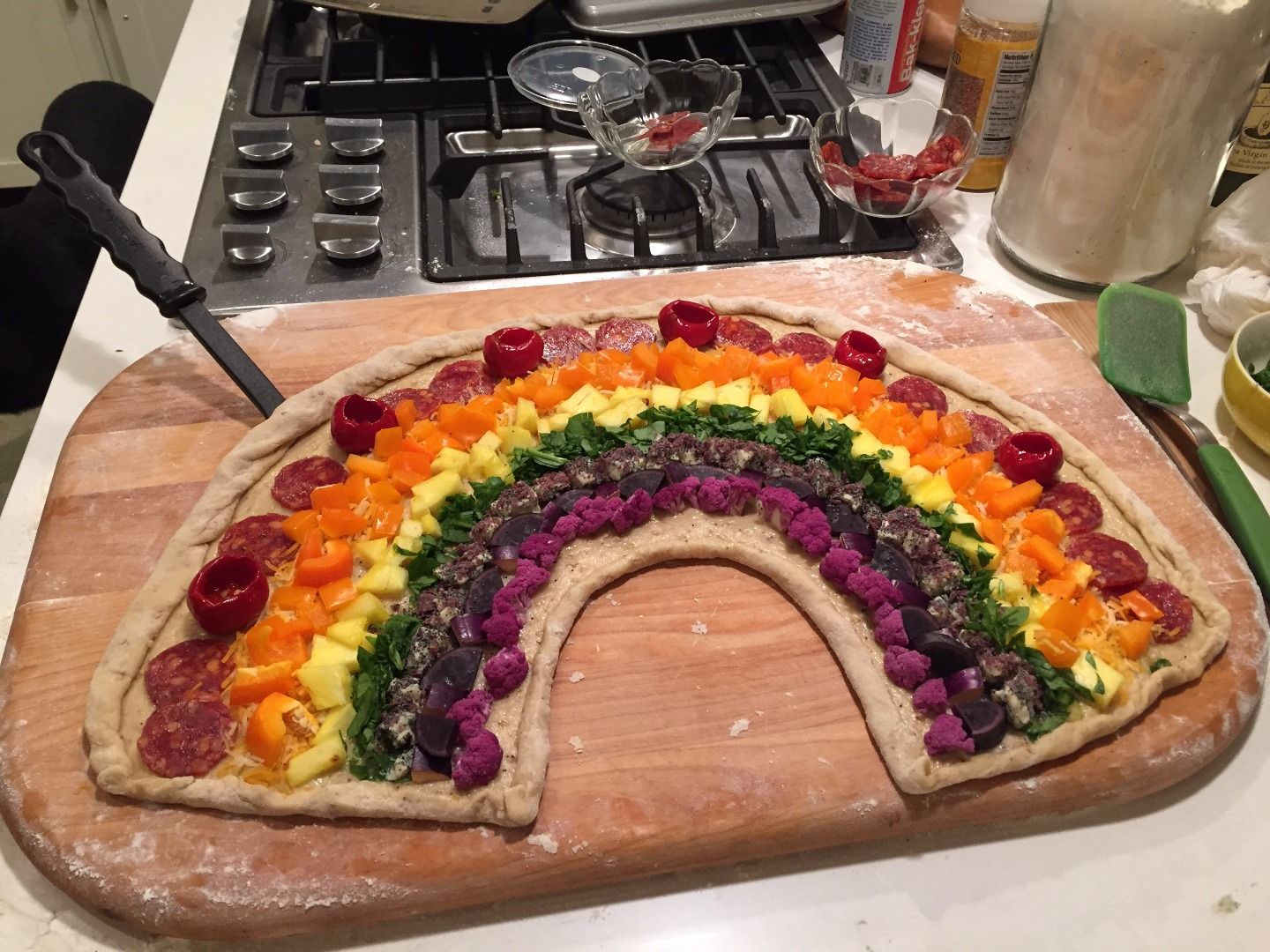 Rainbow Pizza