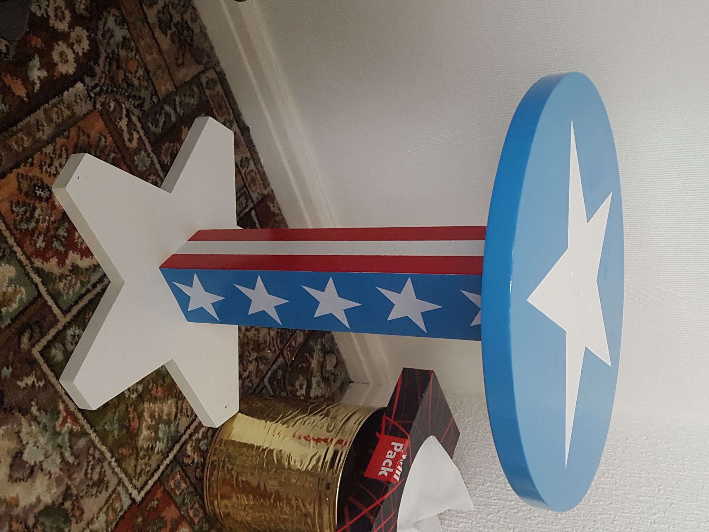 Captain America Themed Kids Bedside Table : 9 Steps (with Pictures ...