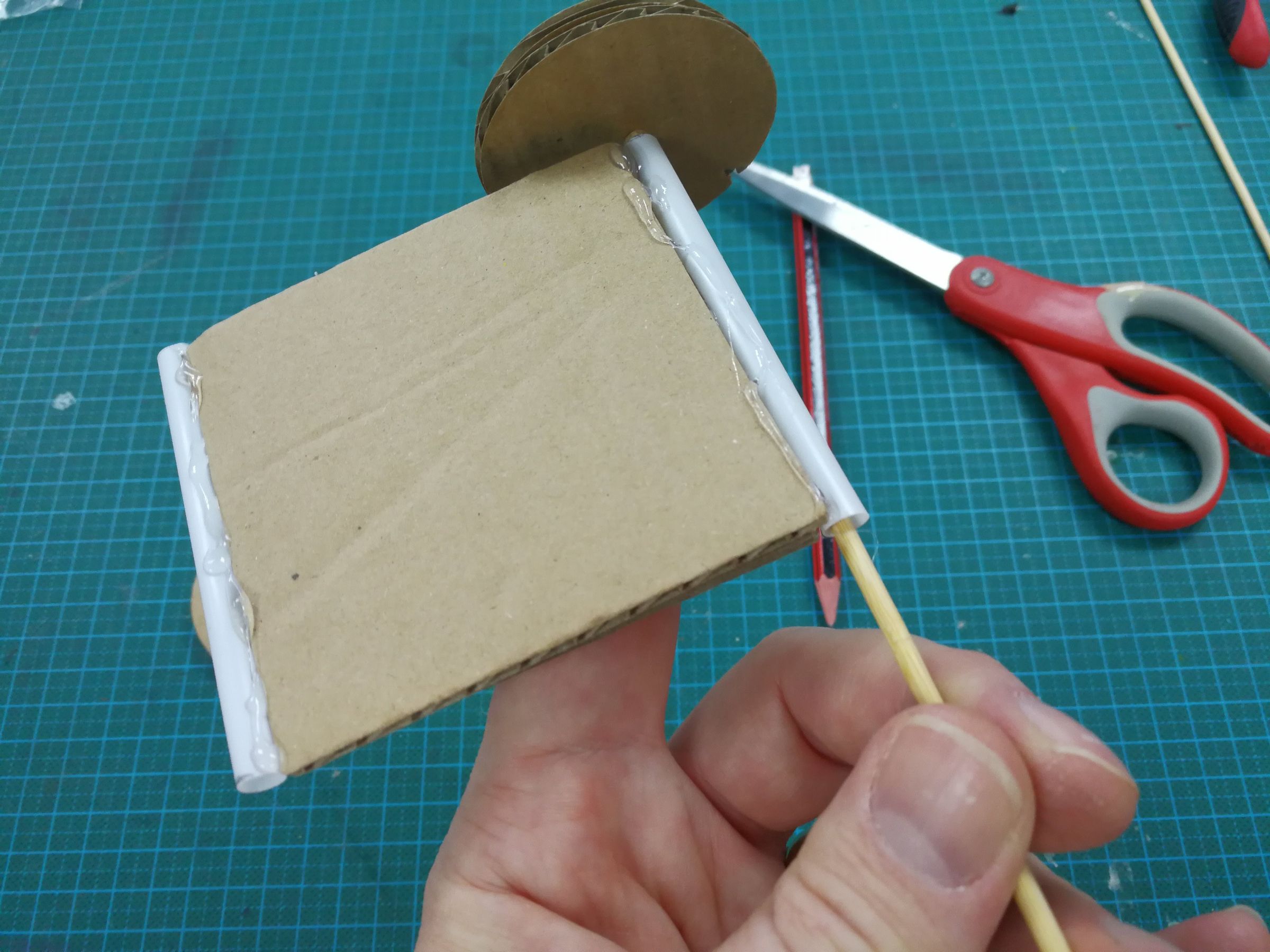 A Simple Cardboard Car to Make With Kids : 7 Steps (with Pictures ...