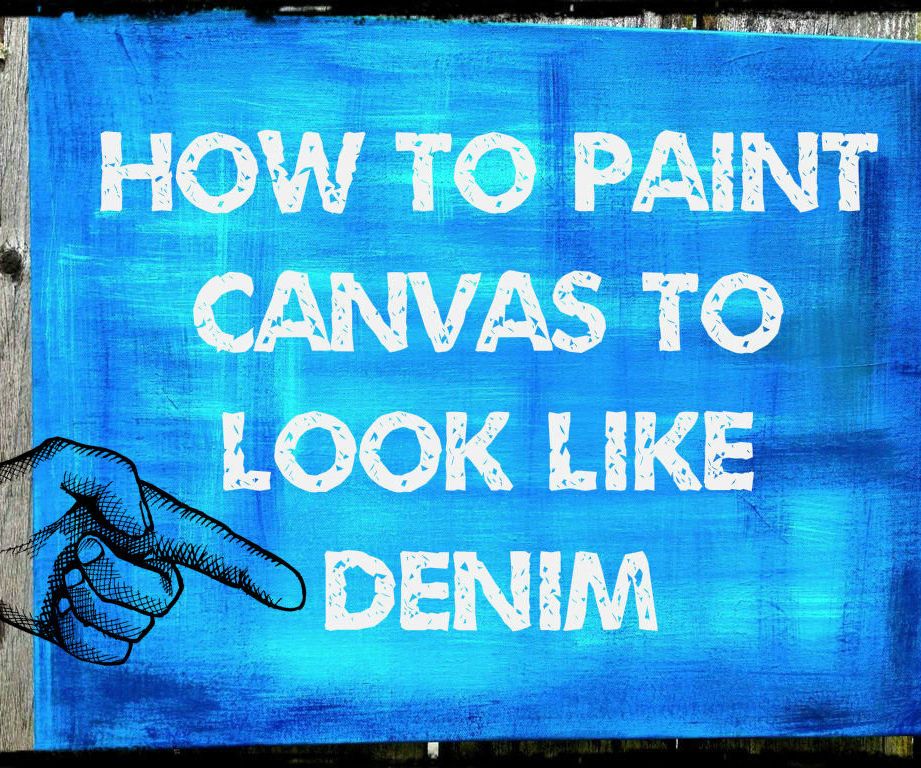 How to Paint a Canvas to Look Like Denim : 6 Steps - Instructables