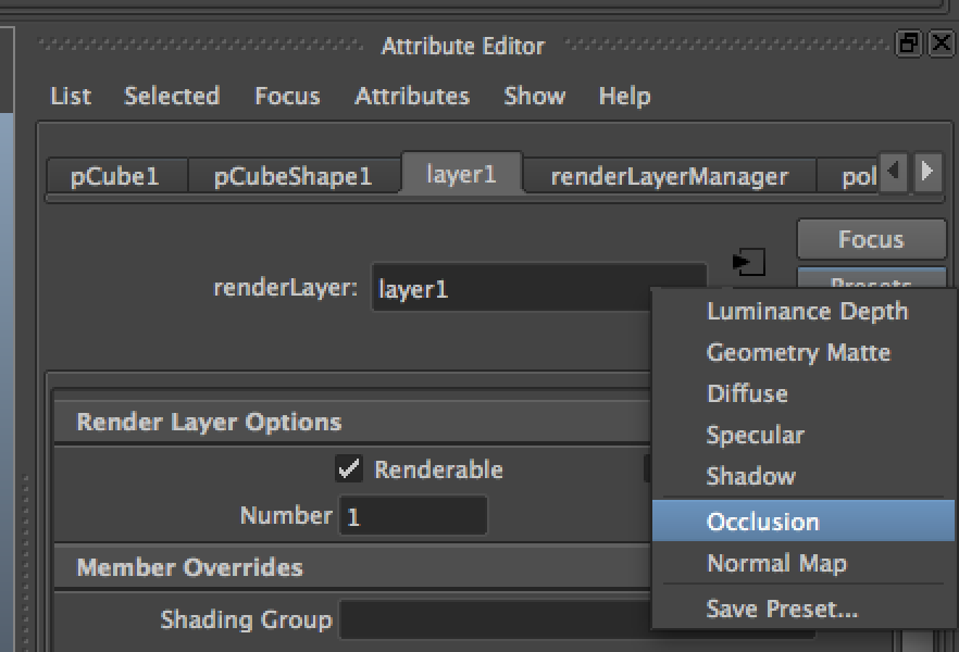 Rendering Ambient Occlusion In Maya