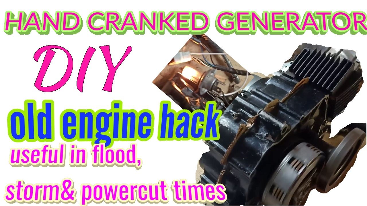 Heavy Duty Hand Cranked Generator : 5 Steps - Instructables