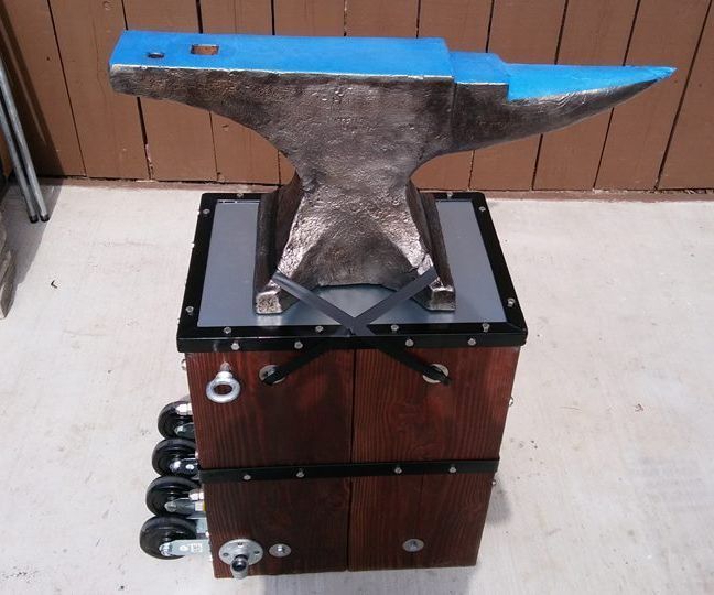 Making an Anvil Stand That Rolls Like a Dolly : 17 Steps (with Pictures ...