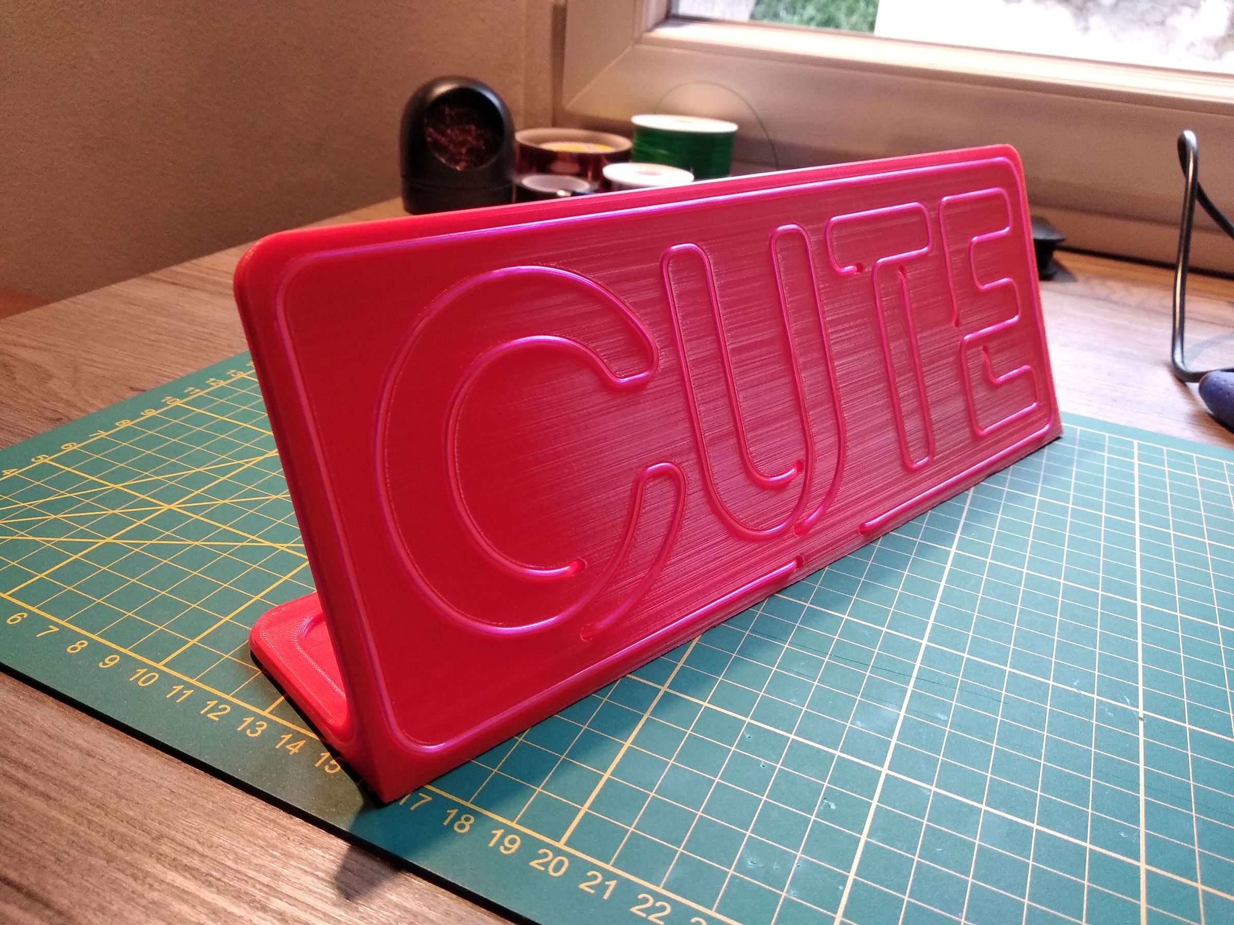 Neon Sign 3D Printable "CUTE" / "BEER" : 4 Steps (with Pictures ...