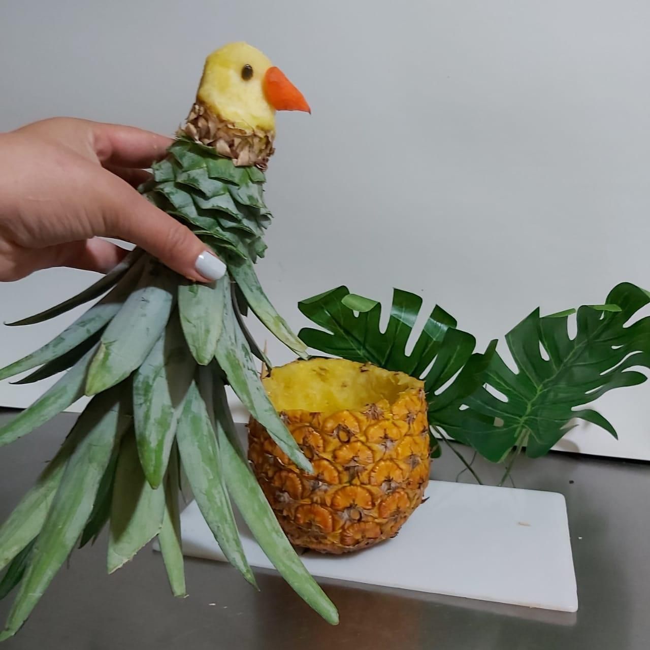 Tropical Parrot With Pineapple (fruit Salad) : 14 Steps (with Pictures ...