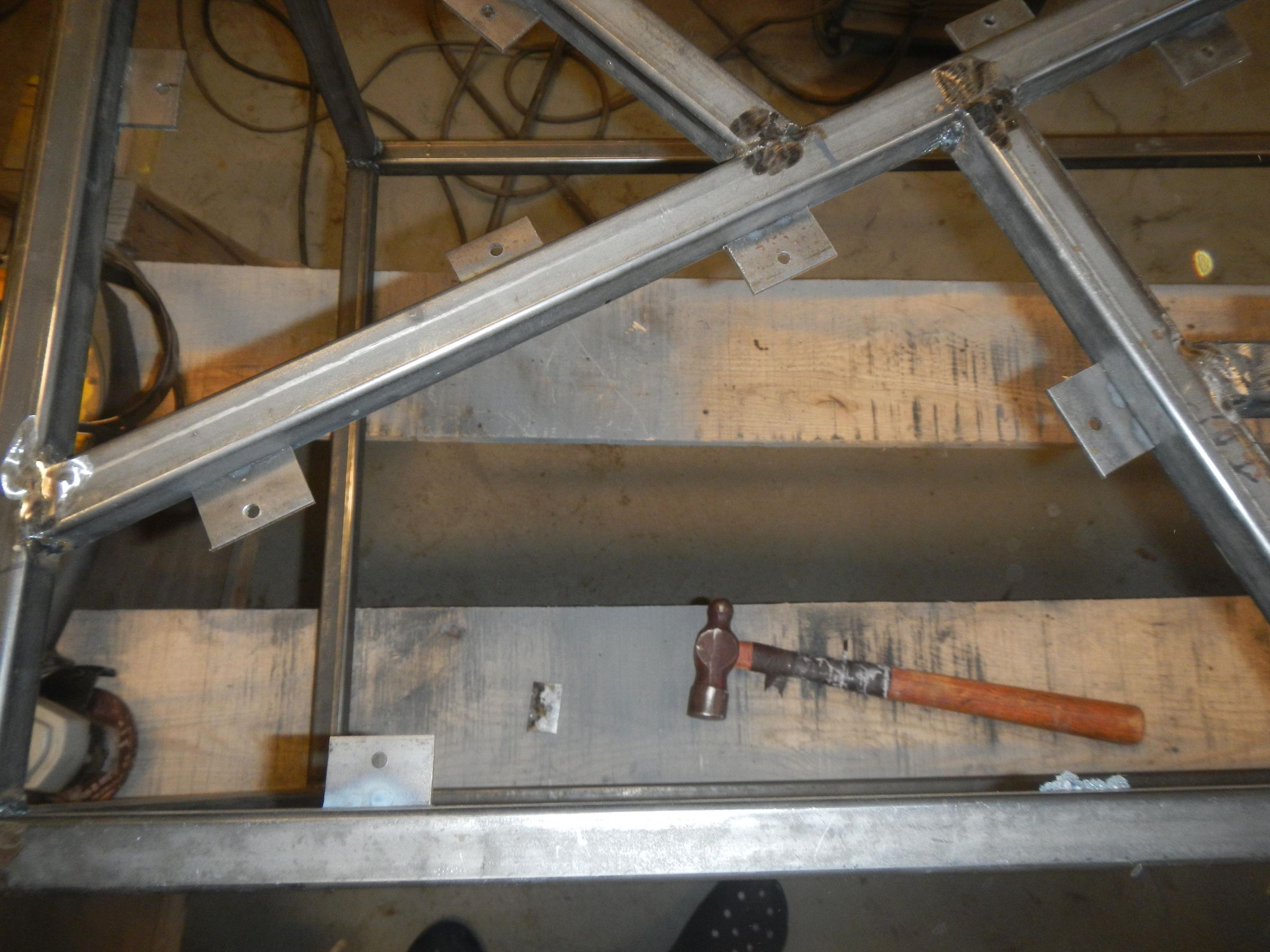 Cool Table With a Unique Steel Design : 14 Steps (with Pictures ...