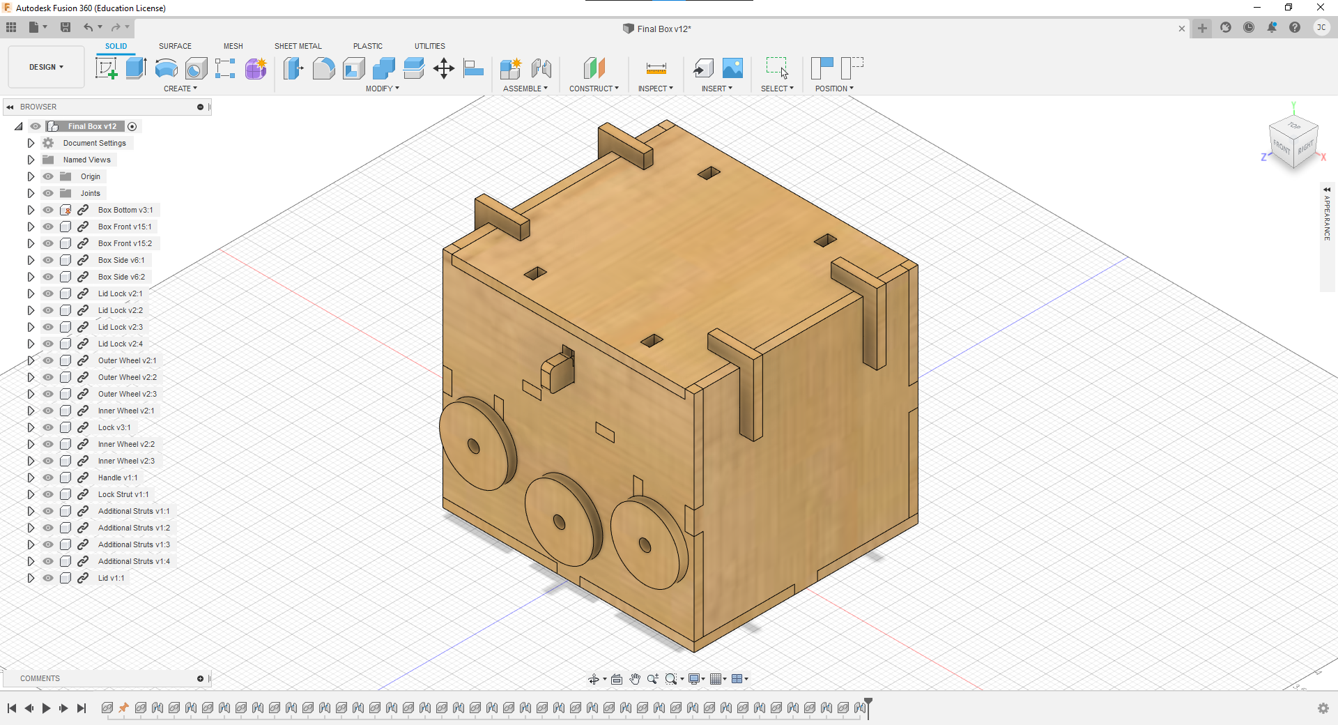 Learning Fusion 360 by Modeling a Puzzle Box for Laser Cutting : 6 ...