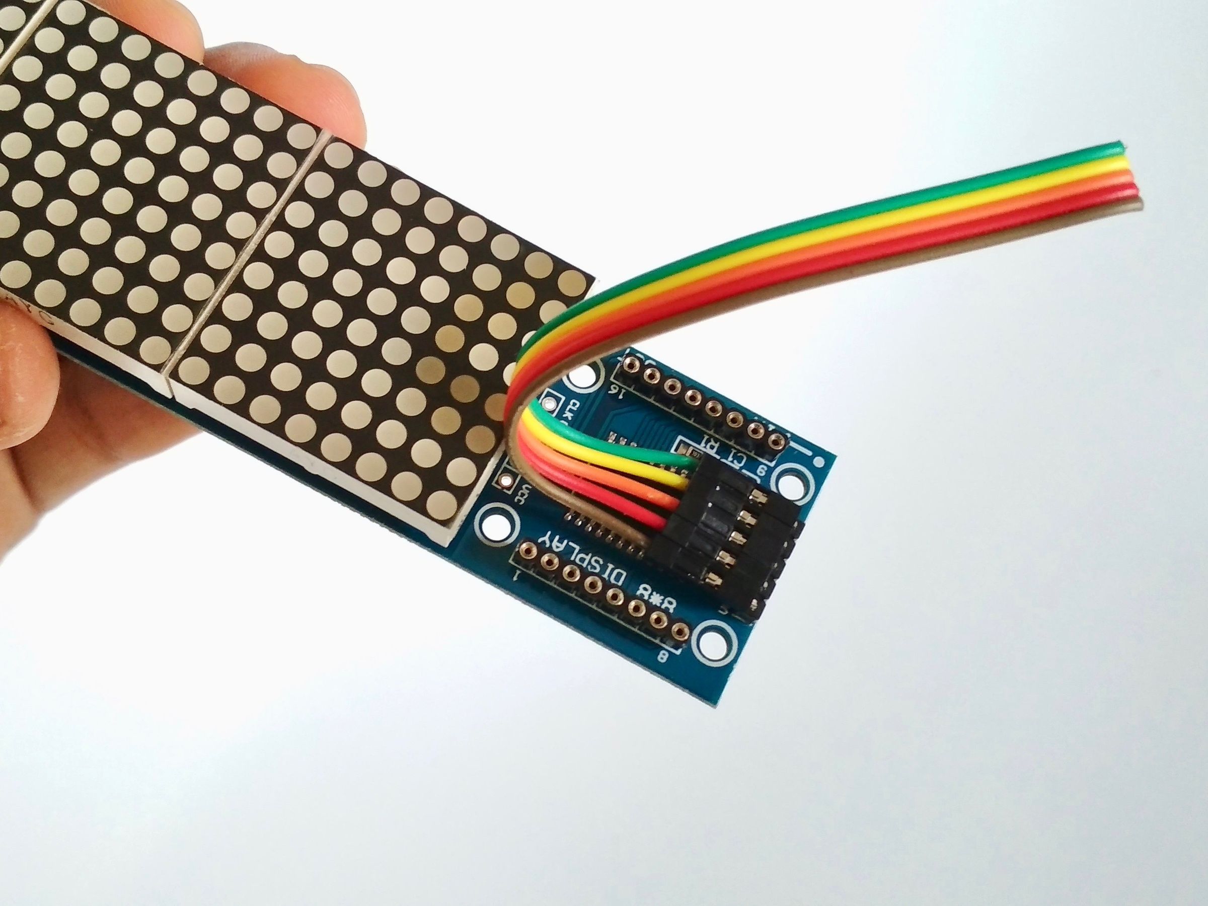 IoT Smart Clock Dot Matrix Use Wemos ESP8266 - ESP Matrix : 12 Steps ...