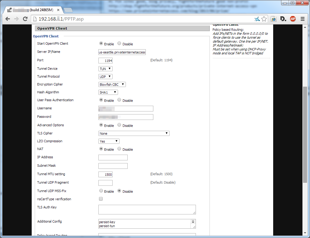 Configure VPN Settings on Older DD-WRT Routers for Private Internet ...