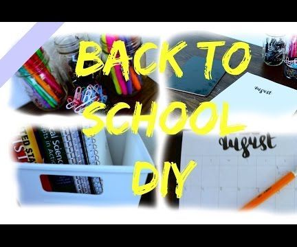 DIY School Supplies - Instructables