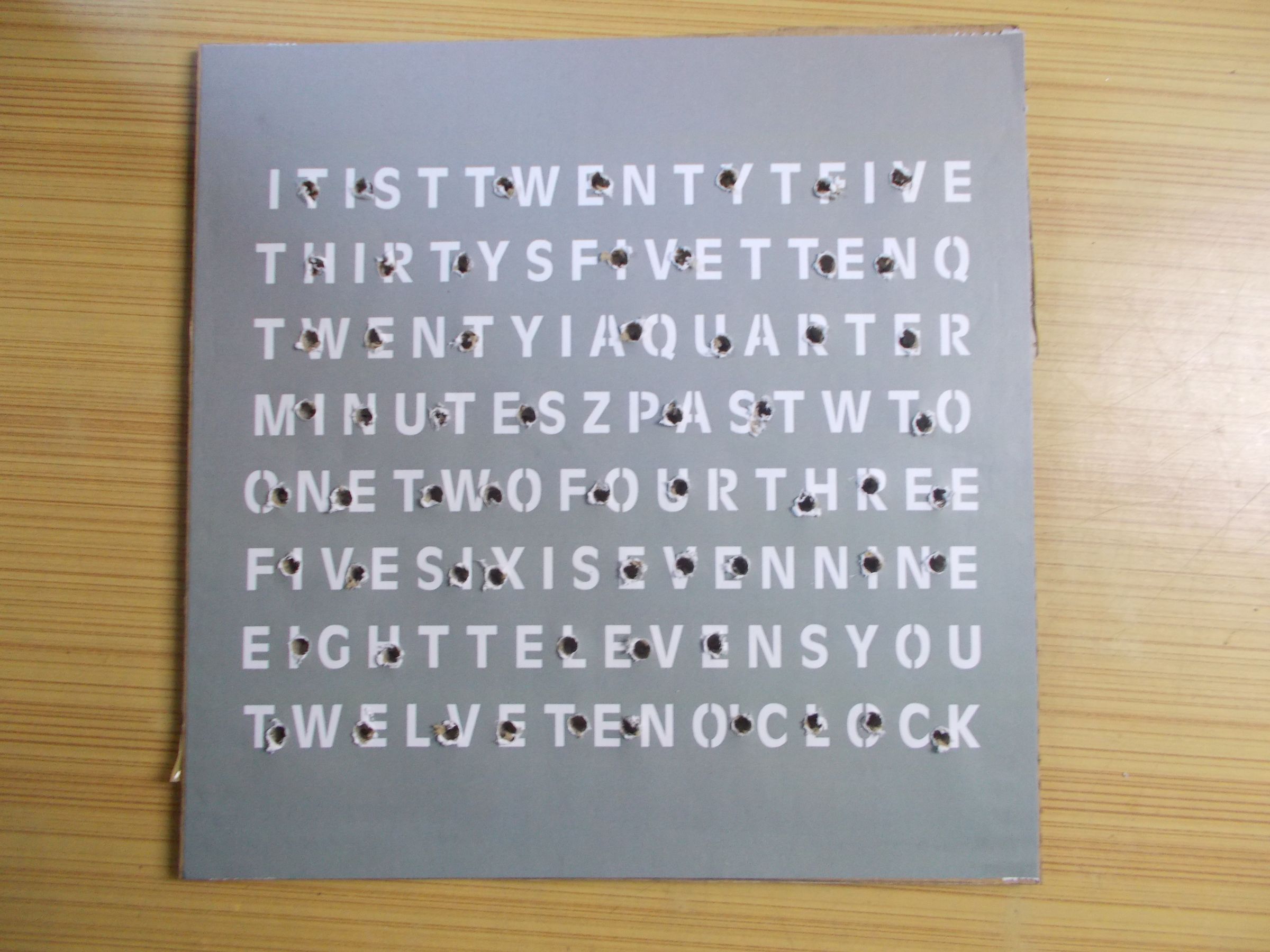 DIY Word Clock : 10 Steps (with Pictures) - Instructables