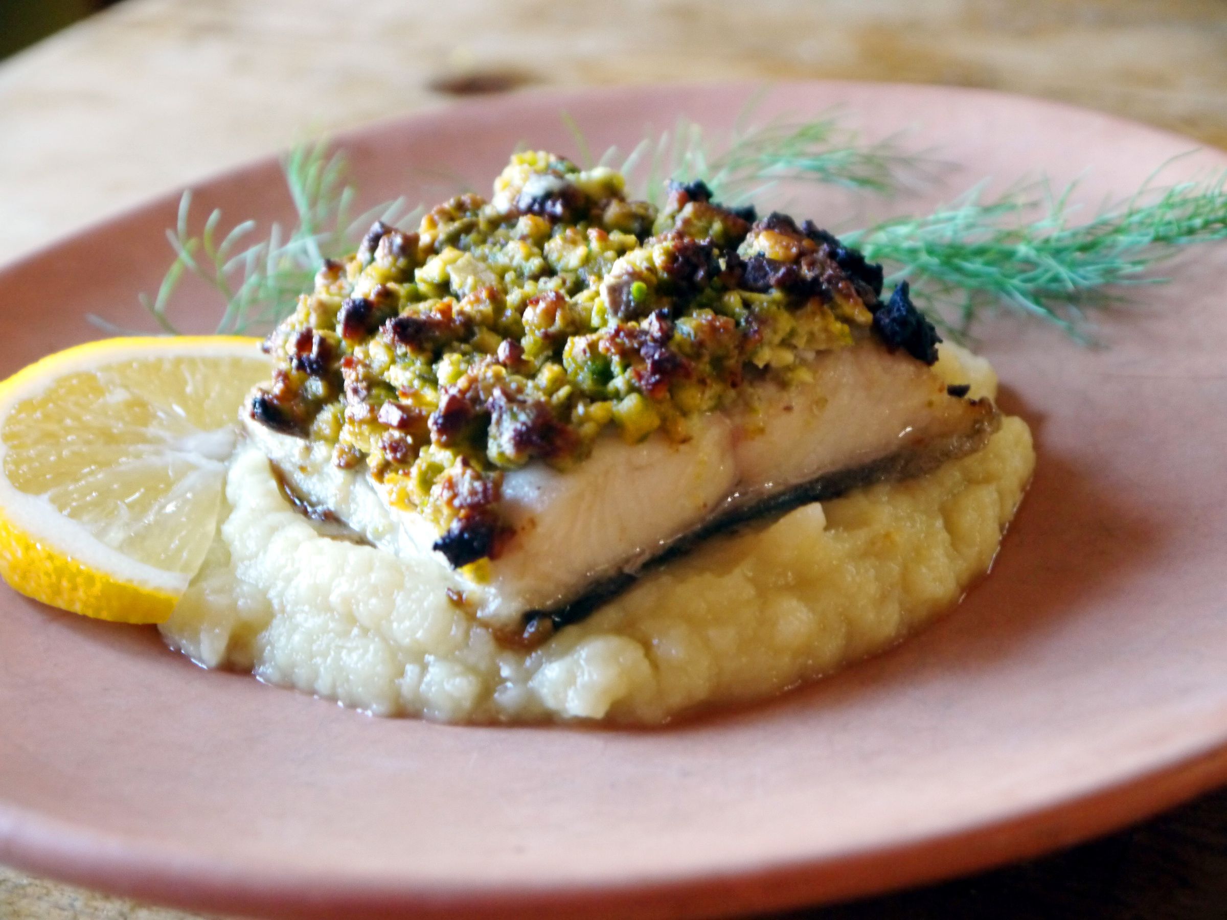 Pistachio Parmesan-Crusted Cod With Parsnip Puree : 5 Steps (with ...
