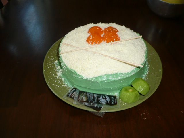 How to Make an Ikura Sushi Birthday Cake : 8 Steps (with Pictures ...