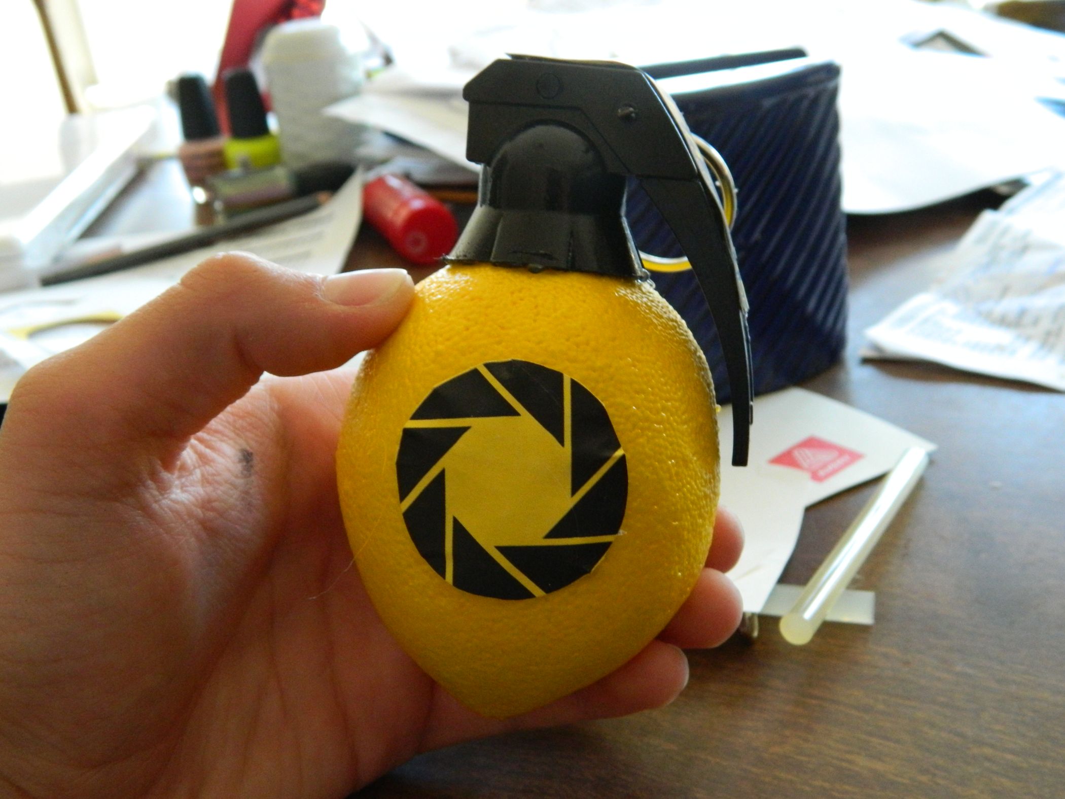 Make Your Own Aperture Science Combustible Lemon : 4 Steps - Instructables
