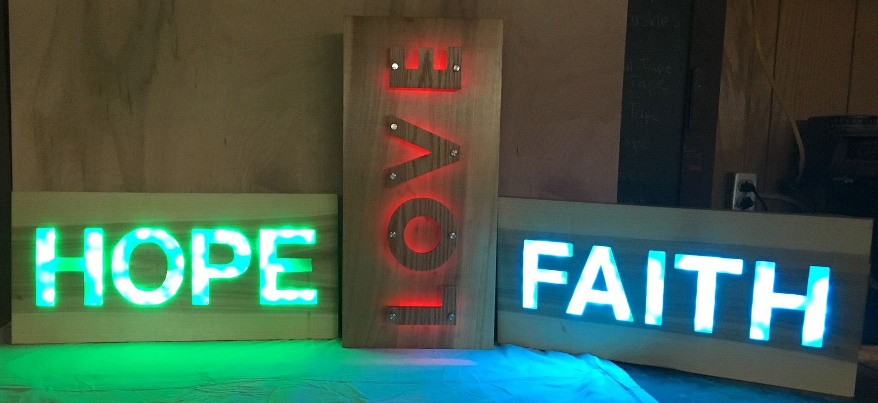 Backlit Signs With LED Light Strips : 8 Steps - Instructables