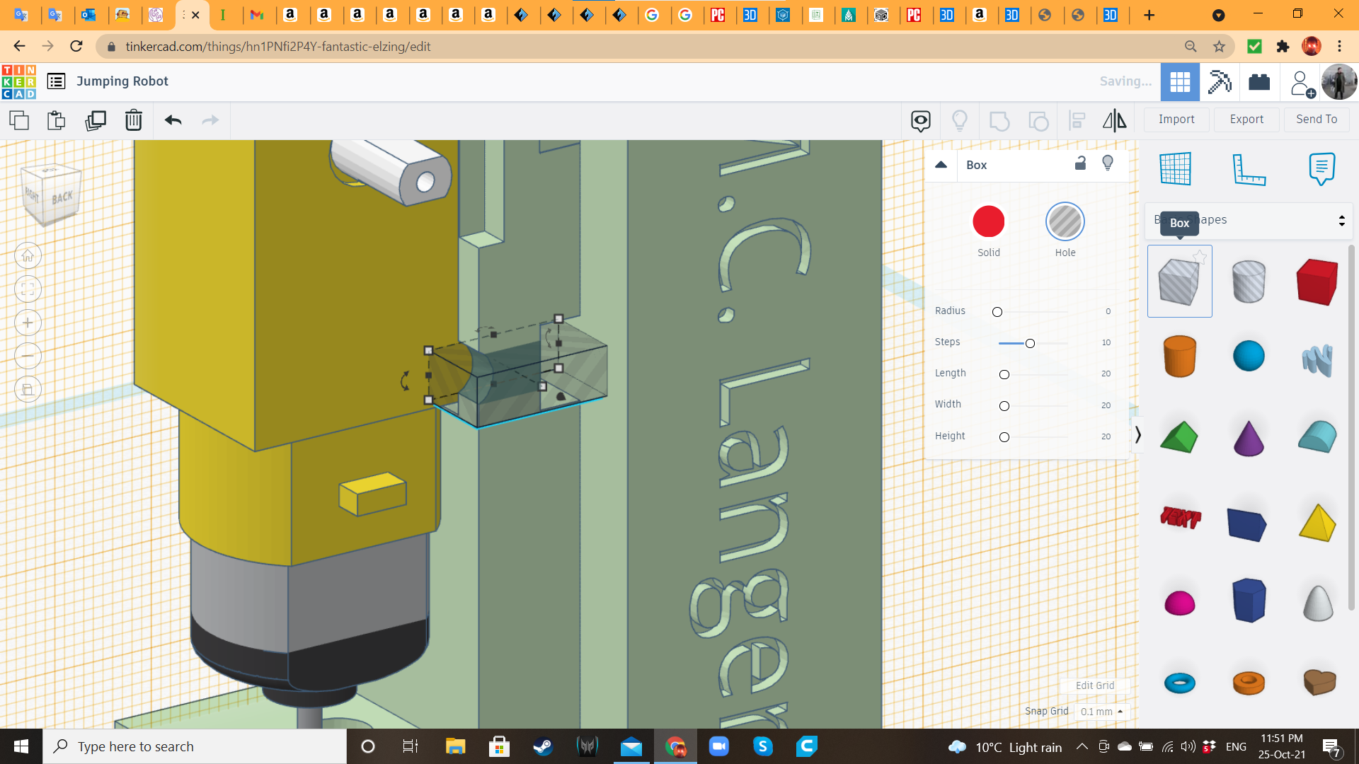 Tinkercad Robotics for School: Gerbil, the Jumping Robot! : 18 Steps ...