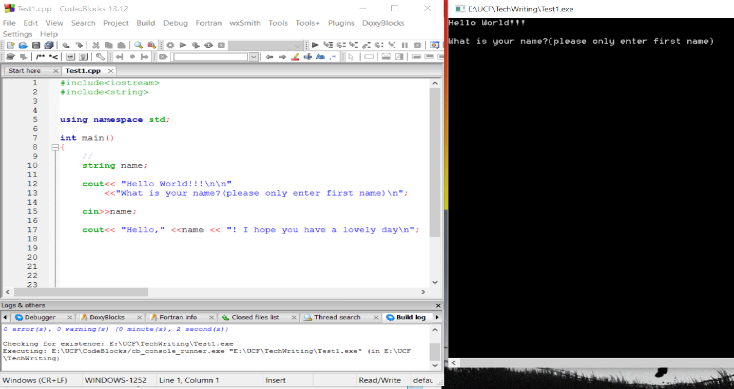 How to Download Code Blocks and Write a Hello World Program in C++ : 50 ...