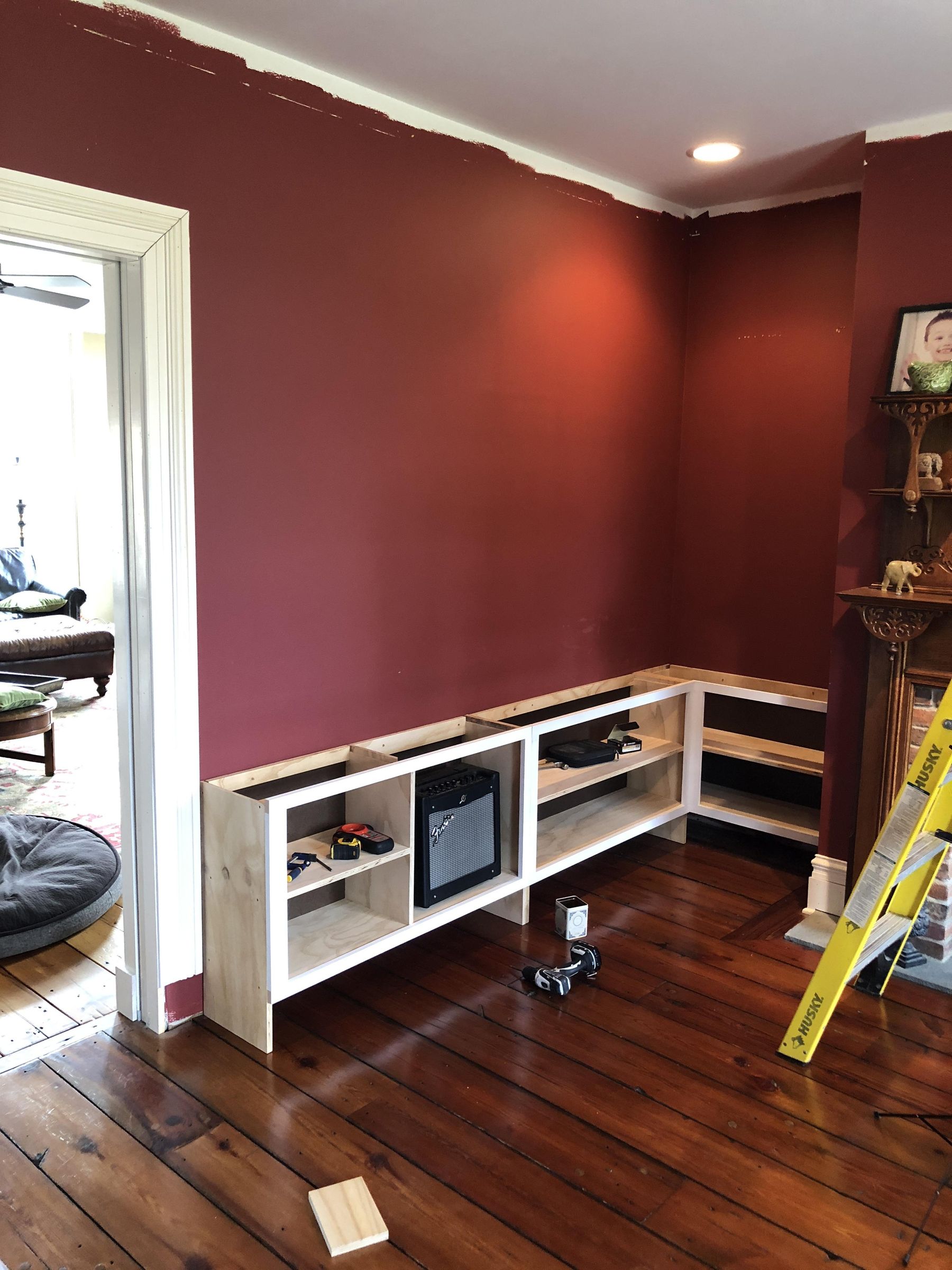 Home Library Bookcases and Cabinets Room Renovation : 16 Steps (with ...