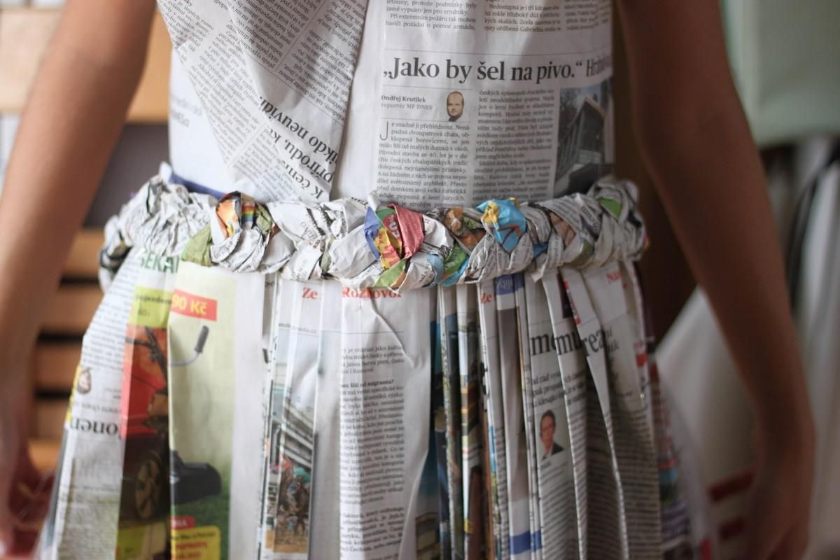 Newspaper Dress : 5 Steps (with Pictures) - Instructables