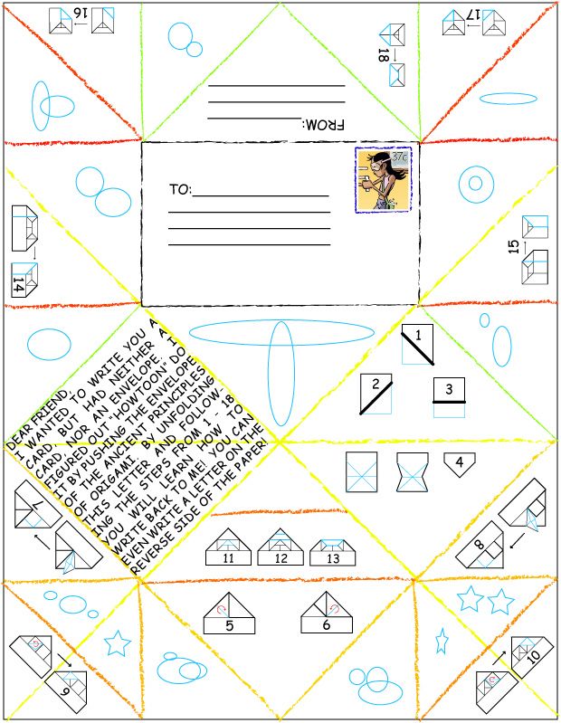 Folding Your Own Envelope -Origami Style : 30 Steps - Instructables