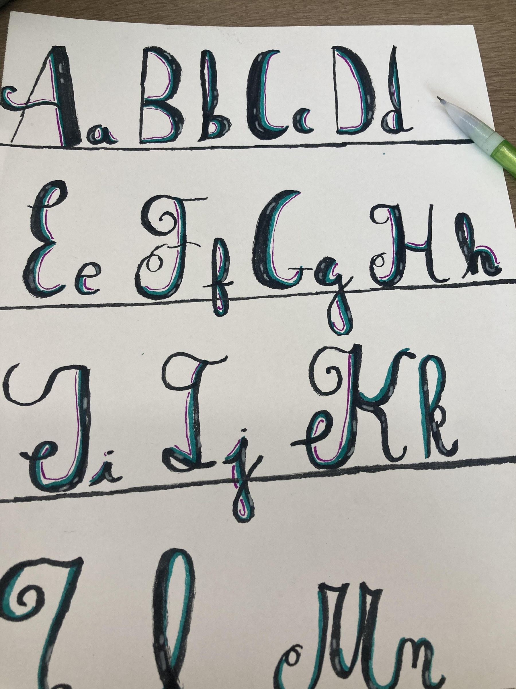 Calligraphy Capital B