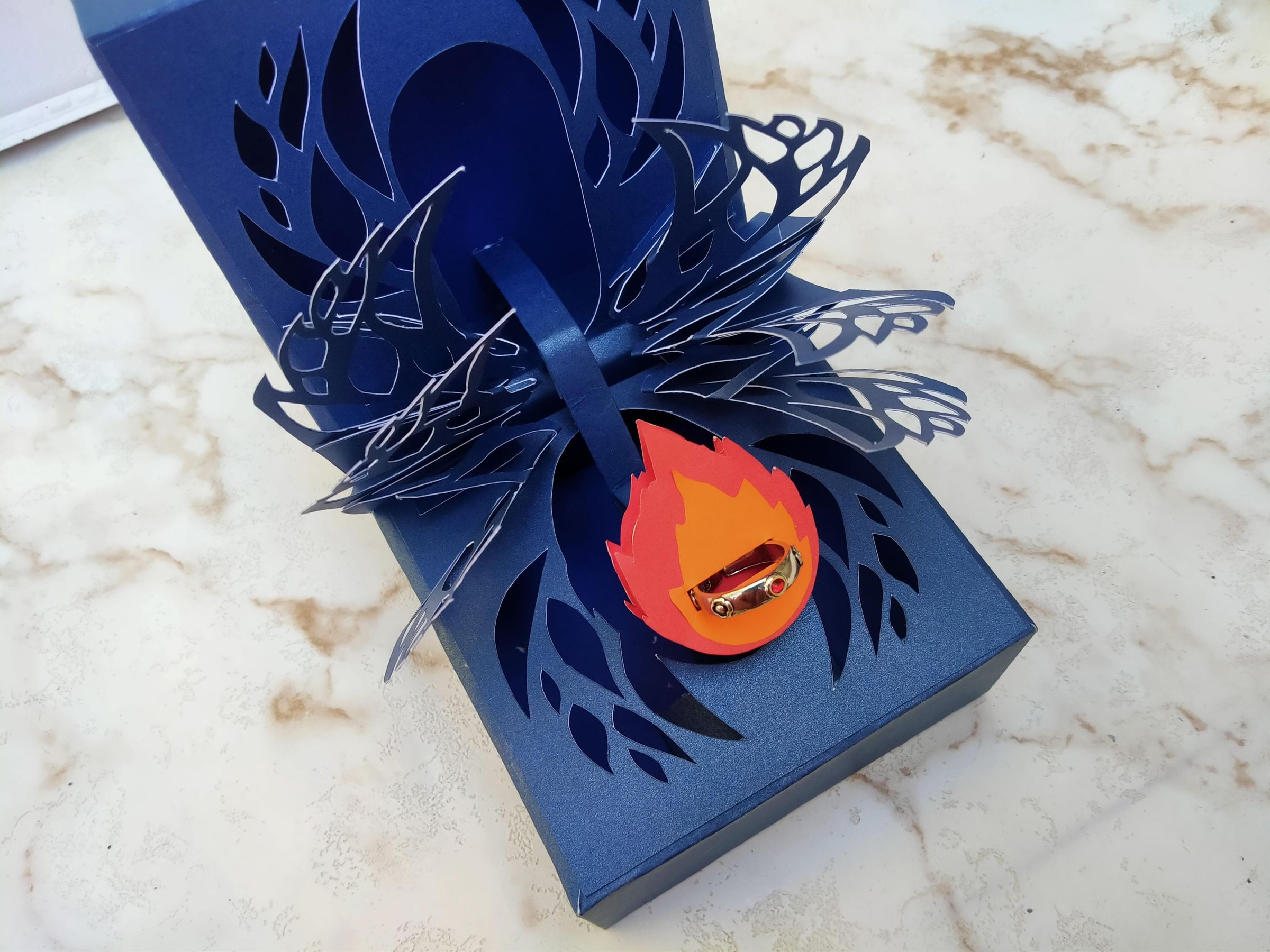 DIY Pop-Up Ring Box Inspired by Studio Ghibli's "Howl's Moving Castle ...