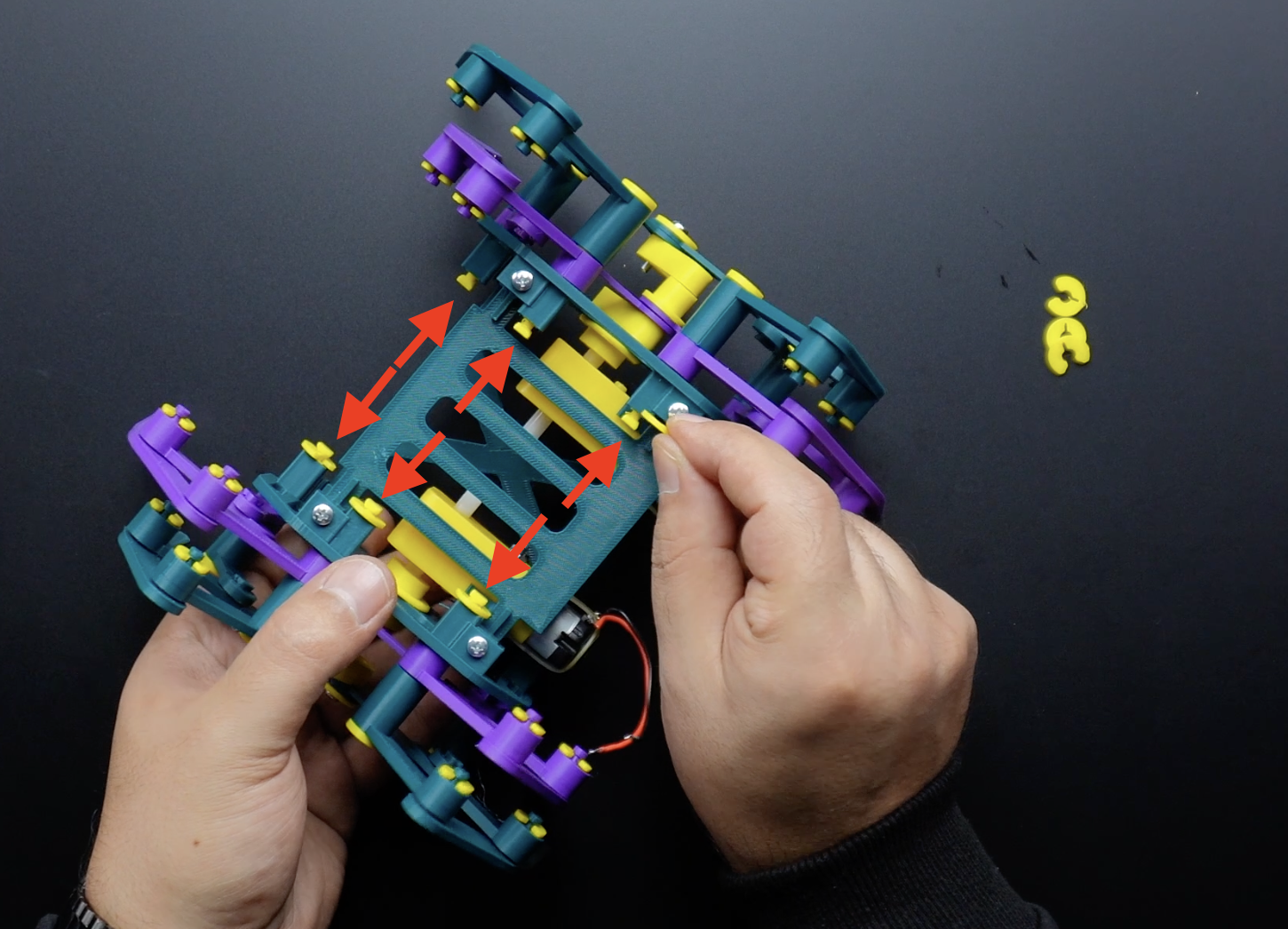 3D Printed Theo Jansen Style Octopod Robot (Arduino Based) : 7 Steps ...